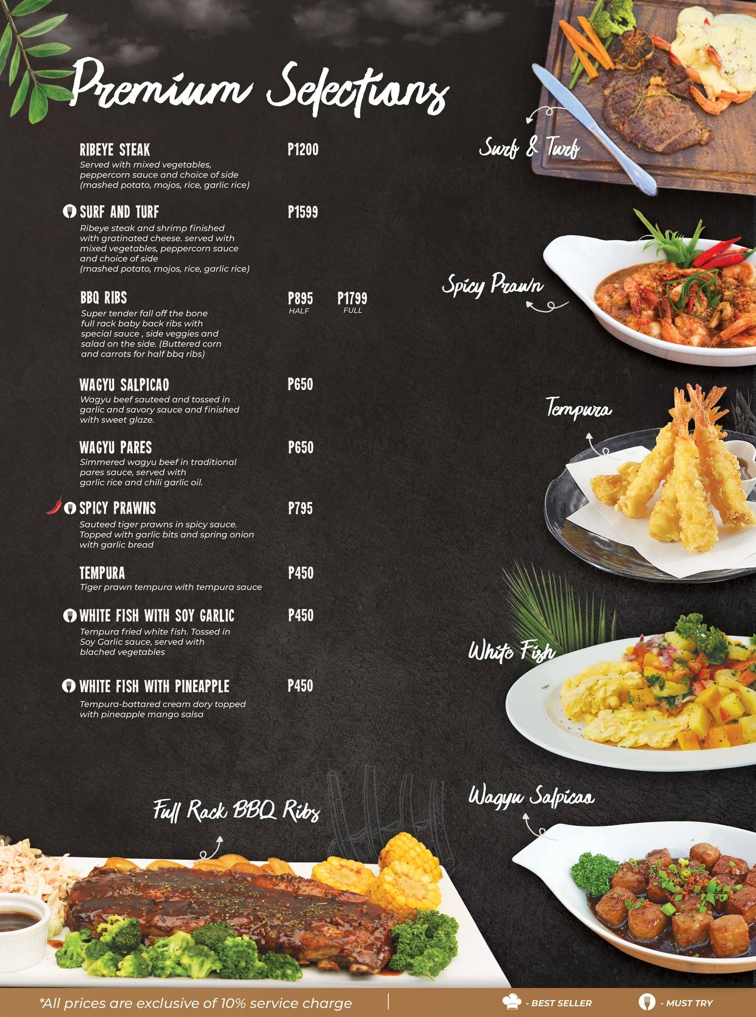 Menu at Aria Gastropub, Quezon City