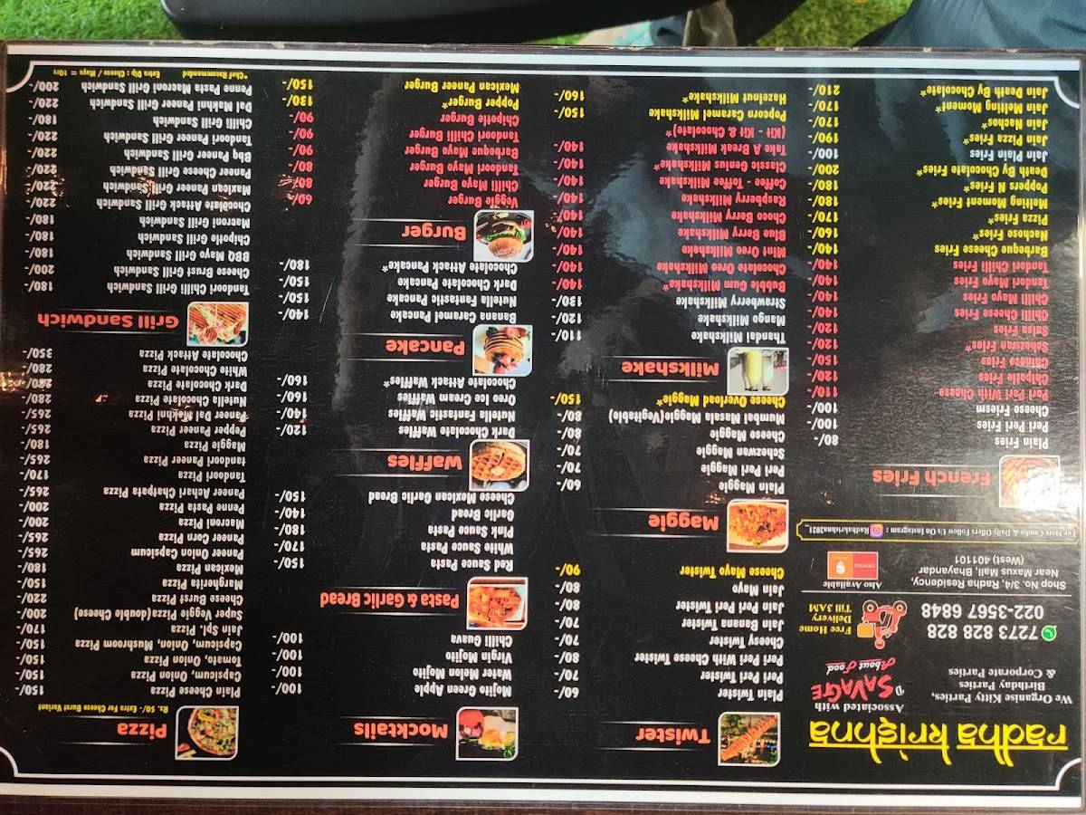 Menu at Radha Krishna Restaurant, Surat, Sumerru Business Corner