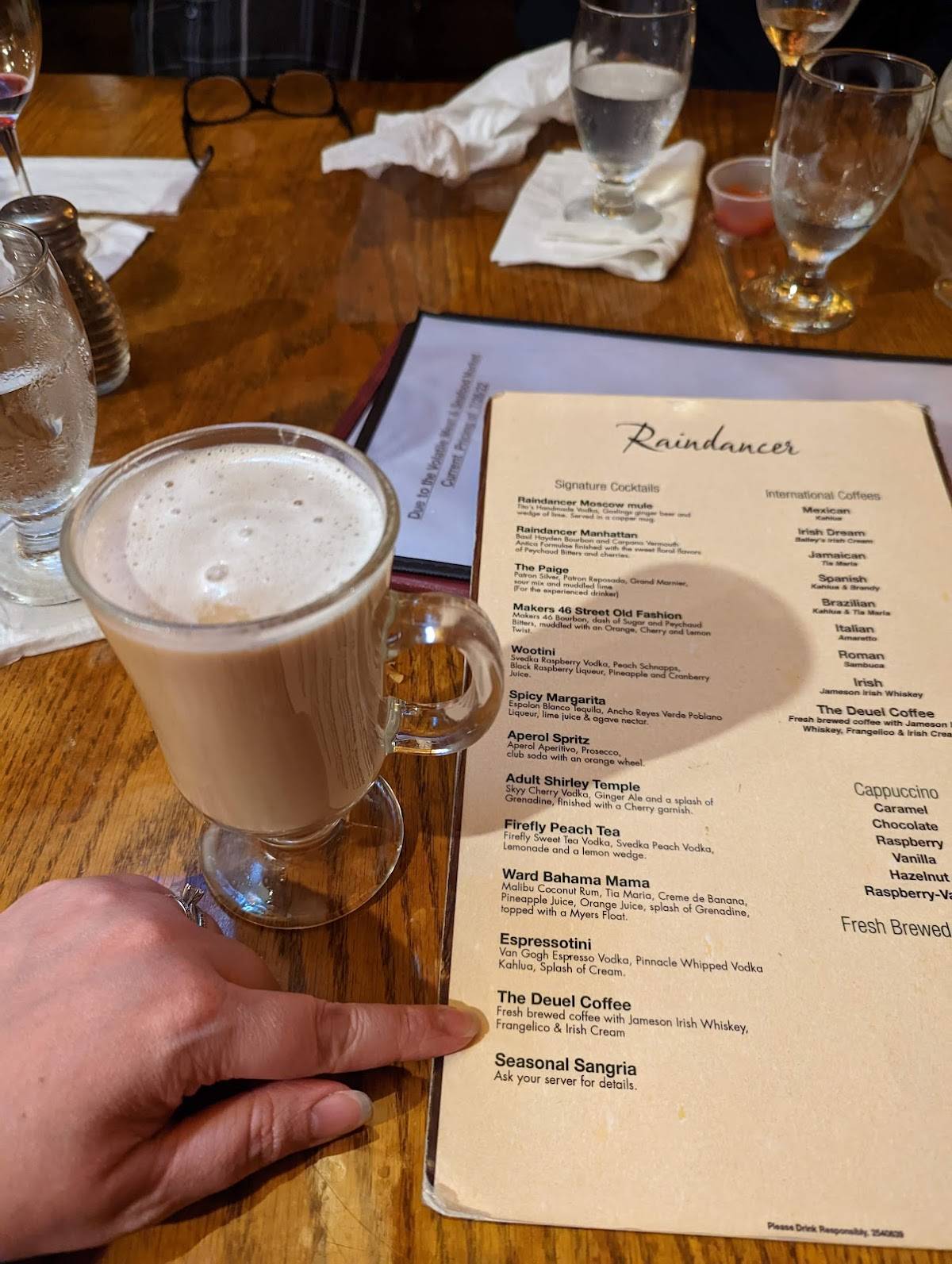 Menu at Raindancer Restaurant, Amsterdam, NY-30