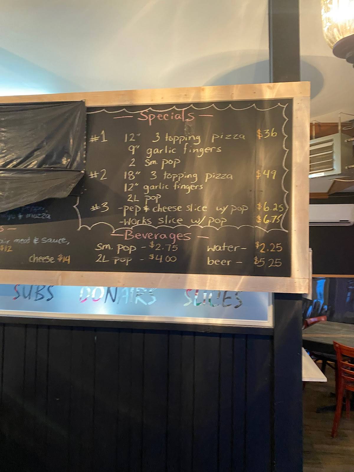 Menu at Reel Pizza & Sub Shop restaurant, Inverness, Central av