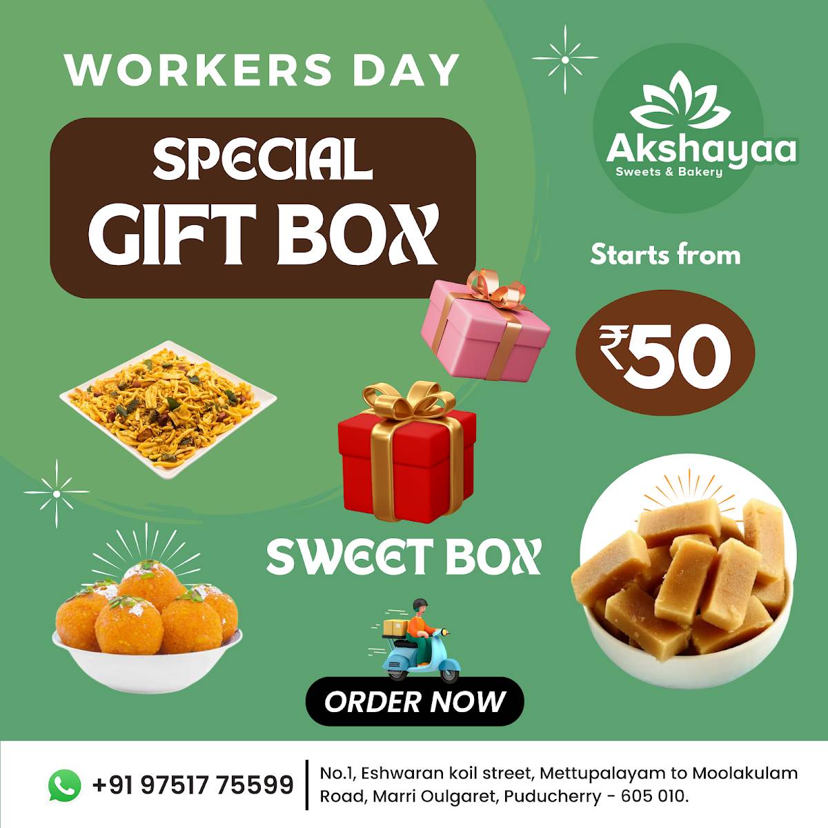 Menu at Akshayaa Sweets & Bakery in Pondicherry / Best cake shop ...