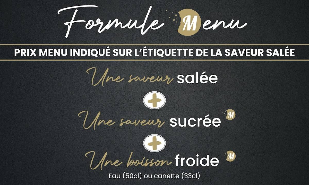 Menu au Boulangerie Pâtisserie "Feuillette", Lucé