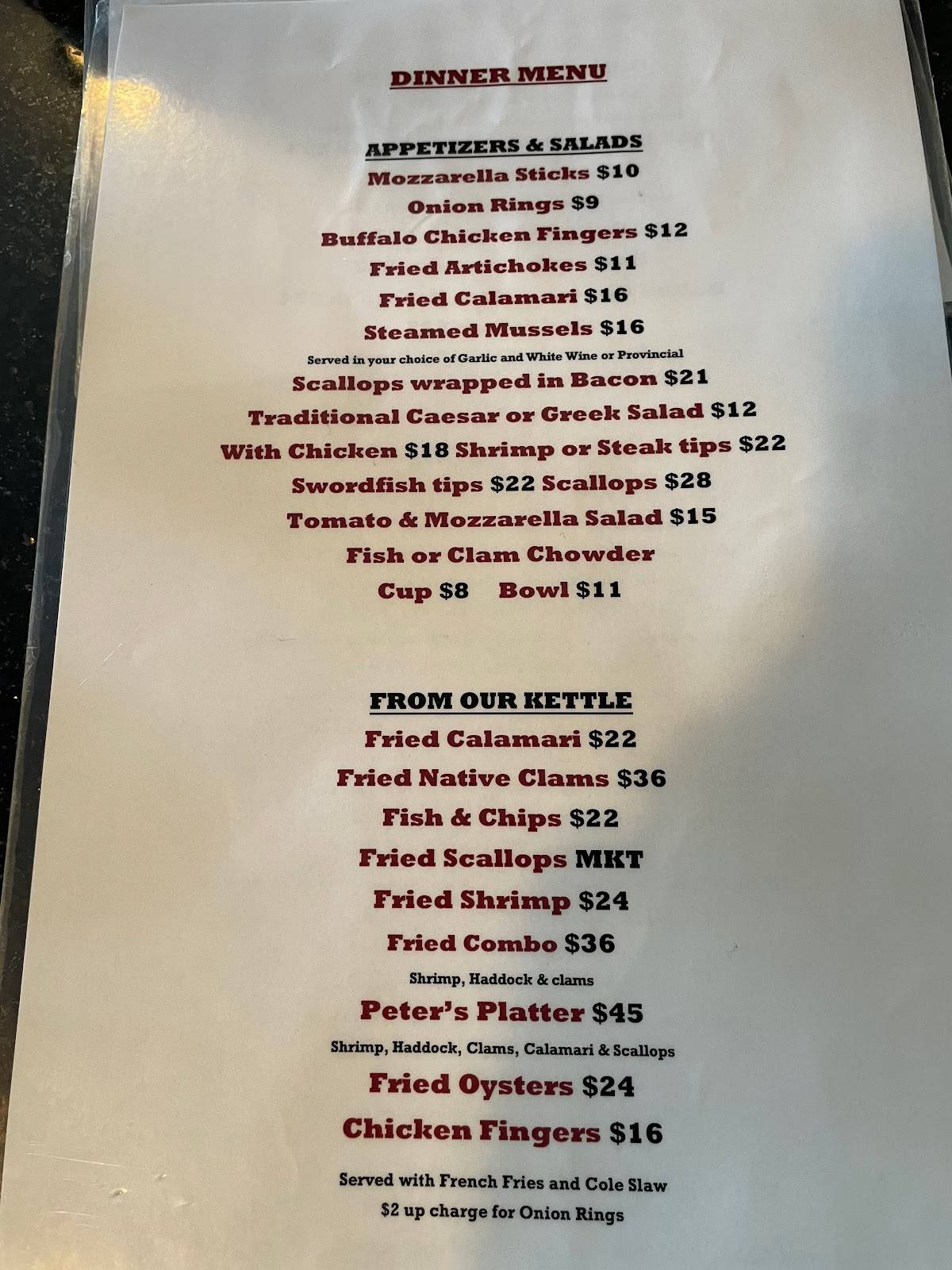 Menu at Causeway Restaurant, Gloucester, 78 Essex Ave