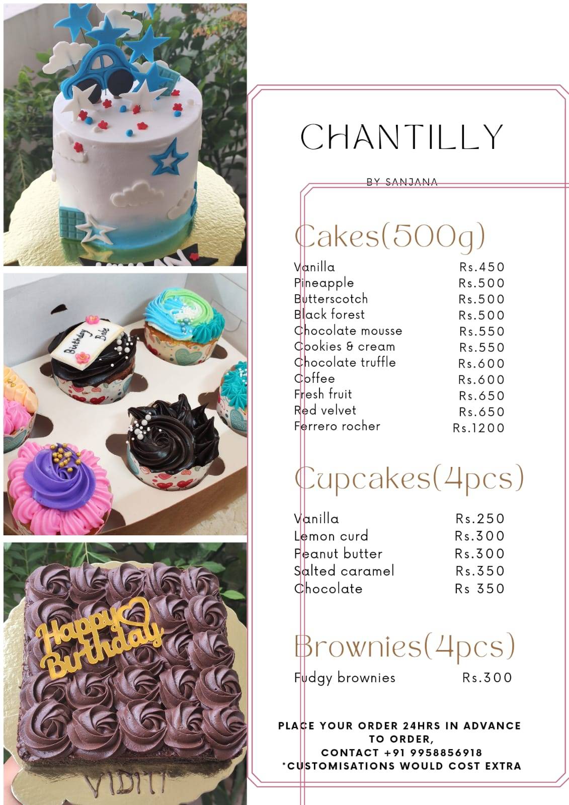 Menu at Chantilly by Sanjana, Gurugram