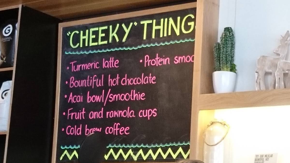 Menu at Cheeky Charlie's Bar & Cafe, Erina