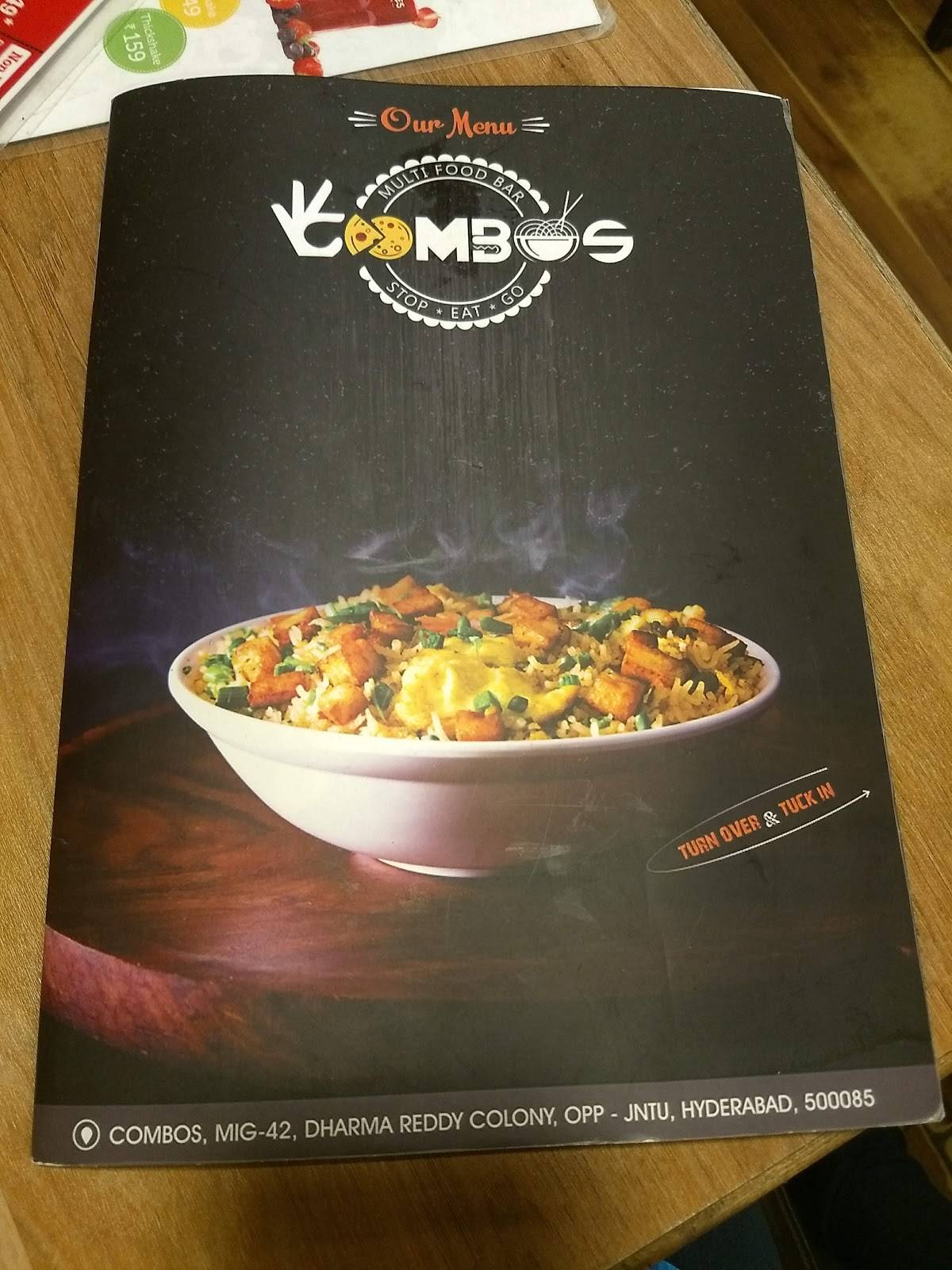 Menu at Combos - Multi Food Bar, Hyderabad