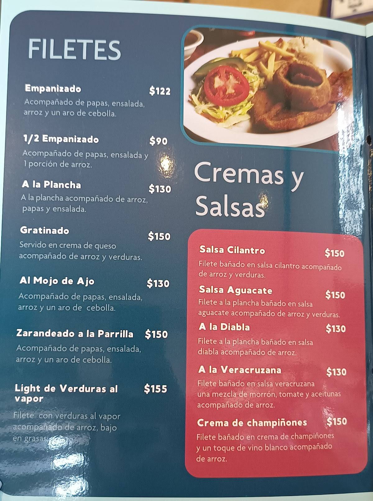 Carta del restaurante El Calamar del Monterrey (Suc. Concordia), Apodaca