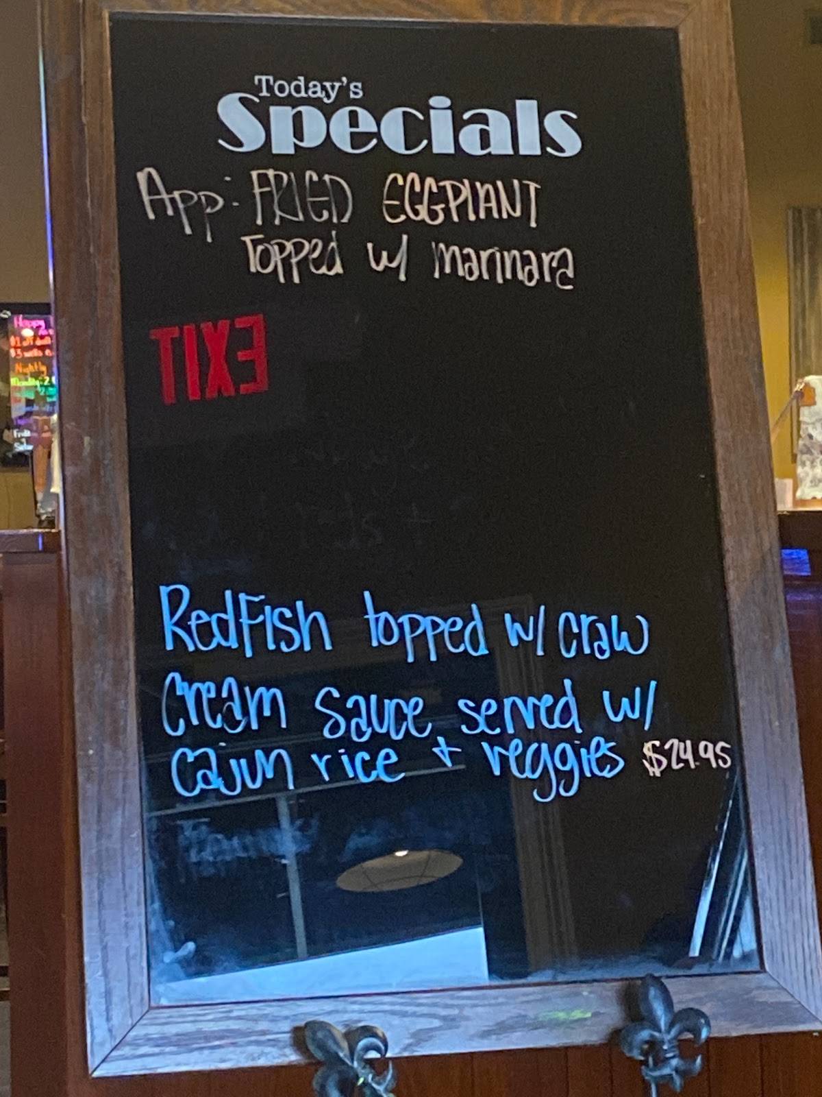 Menu at Fatty's Seafood Restaurant, Picayune