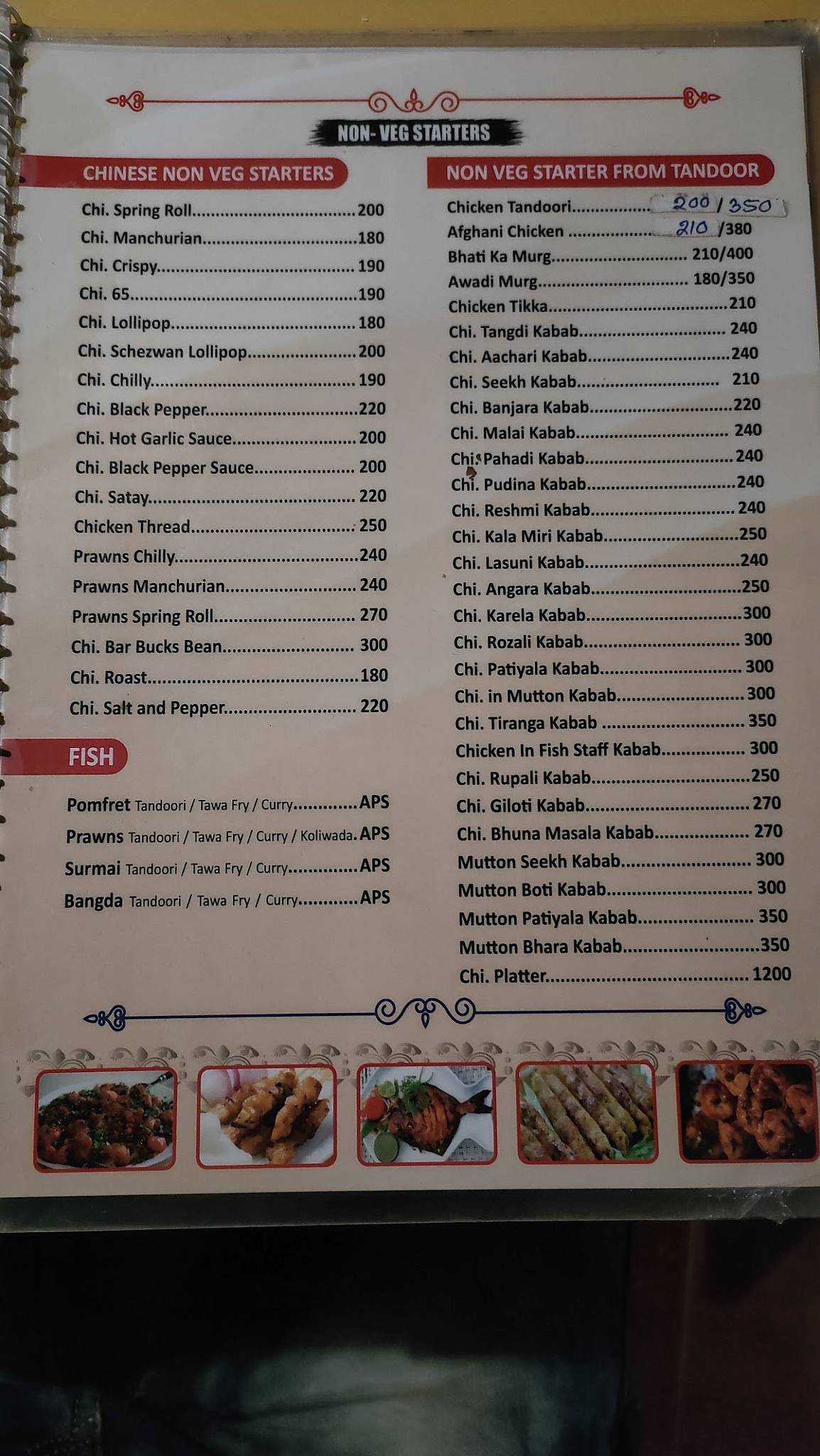 Menu at HOTEL JAY MALHAR, Bokadvira