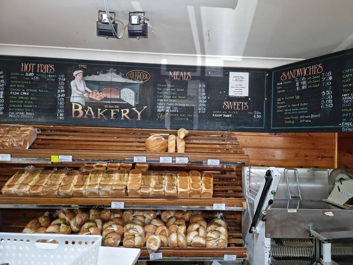 Menu at Holbrook Bakery, Holbrook, 126 Albury St