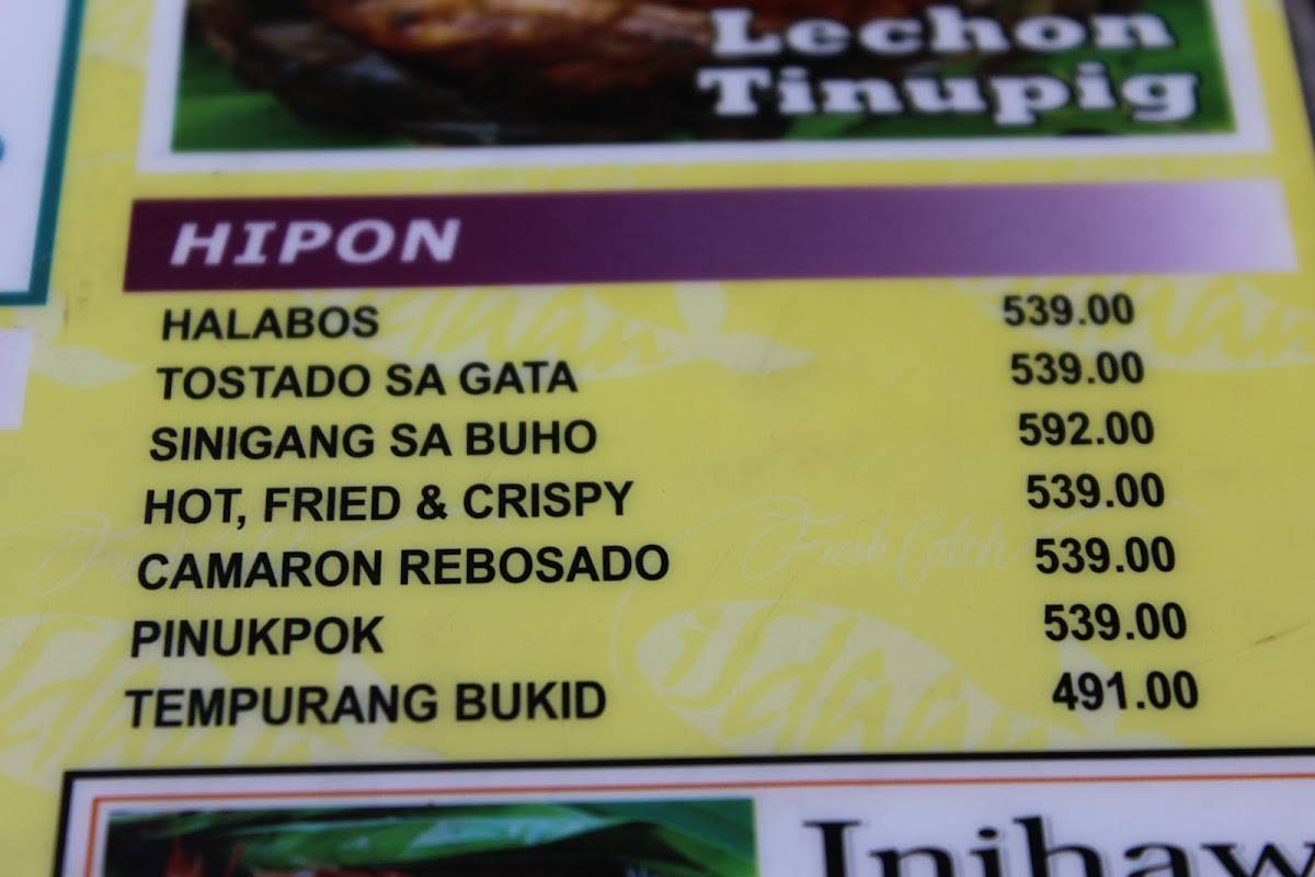 Menu at Isdaan Floating Restaurant, Bay