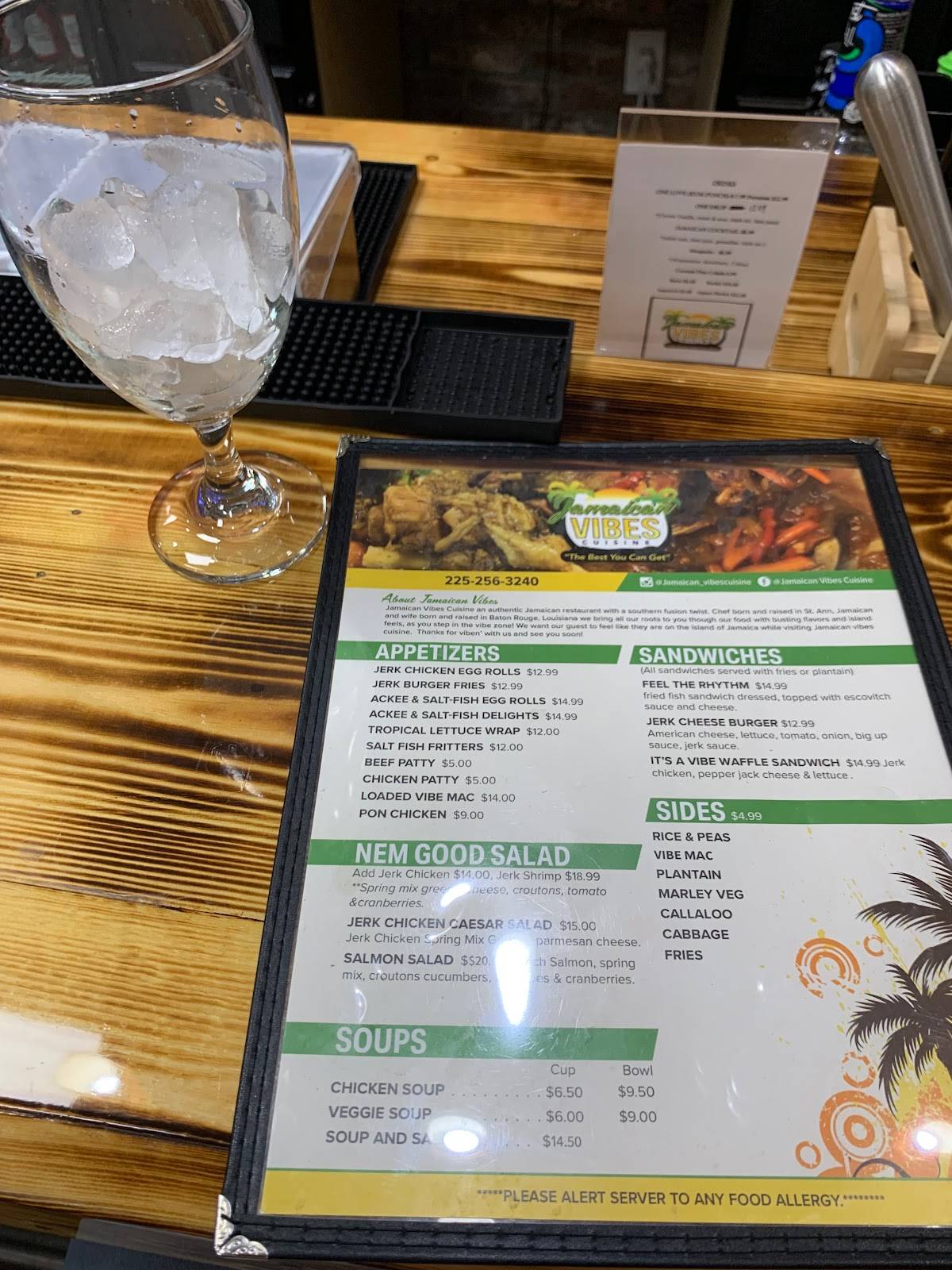 Menu at Jamaican Vibes Cuisine (authentic Jamaican food) restaurant ...