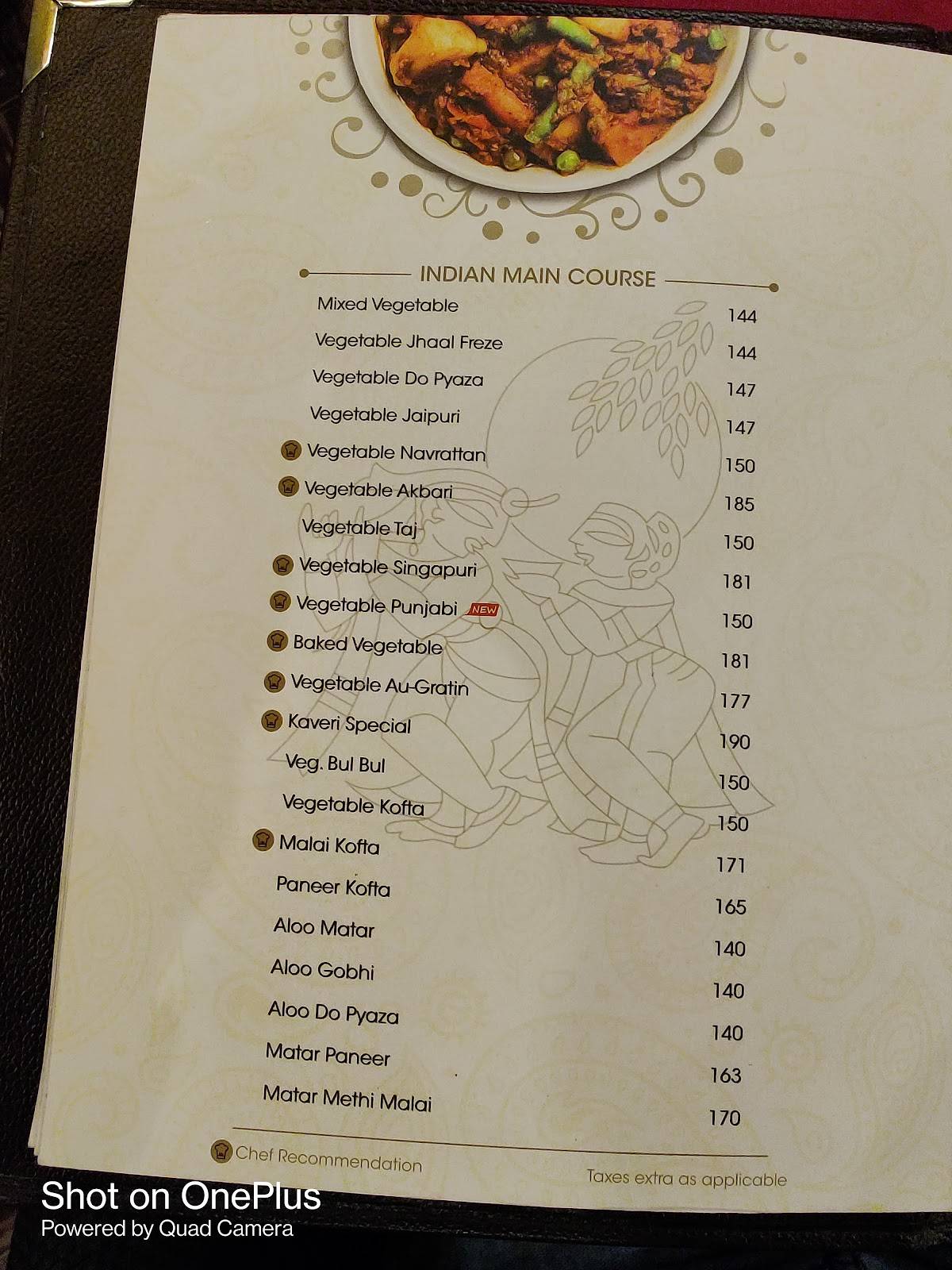 Menu at Kaveri Restaurant, Ranchi, Shop 9-11