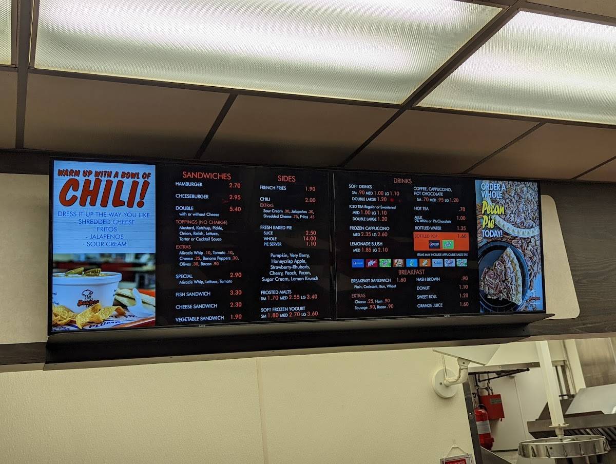 Menu at Kewpee Hamburgers restaurant, Lima, Bellefontaine Ave