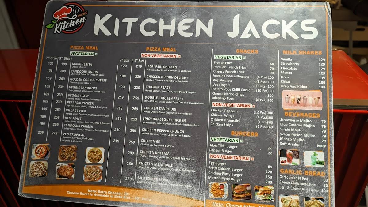 Menu at Kitchen Jacks, Hyderabad