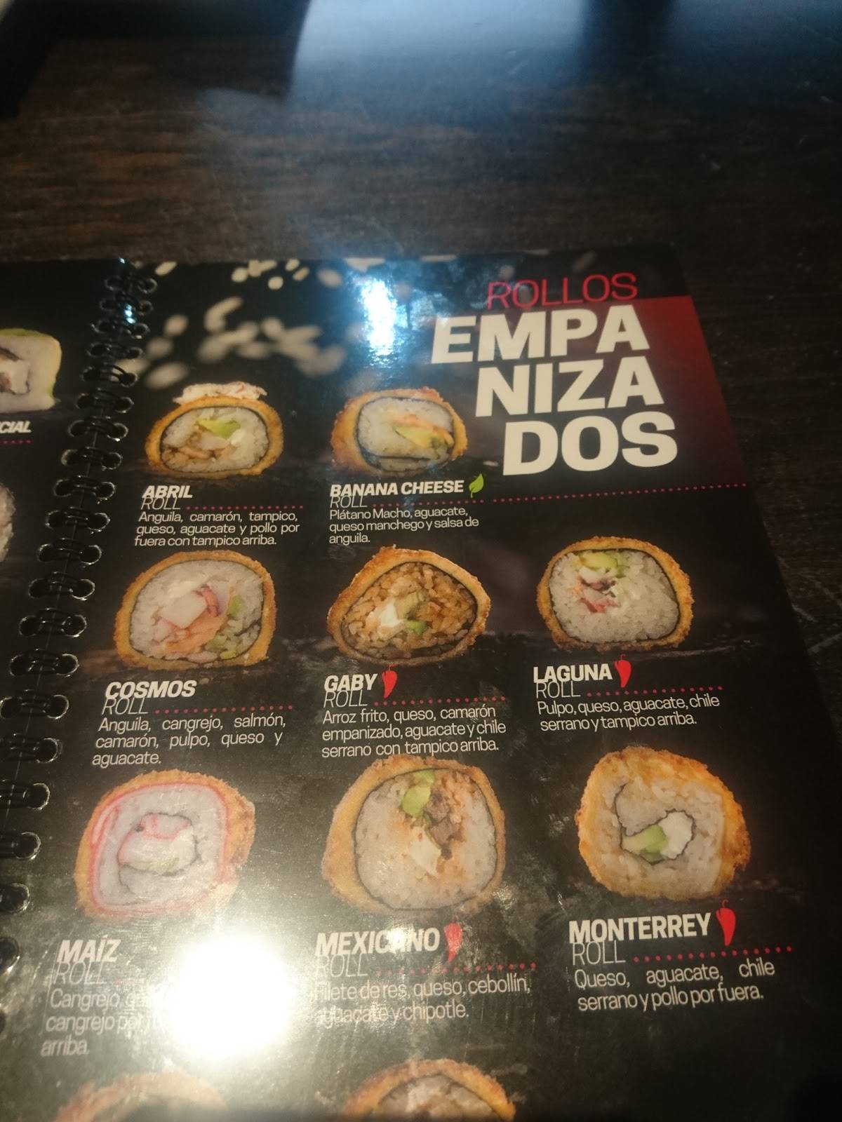 Carta de Koto sushi bar Revolución, Monterrey, Av. Revolución 3803