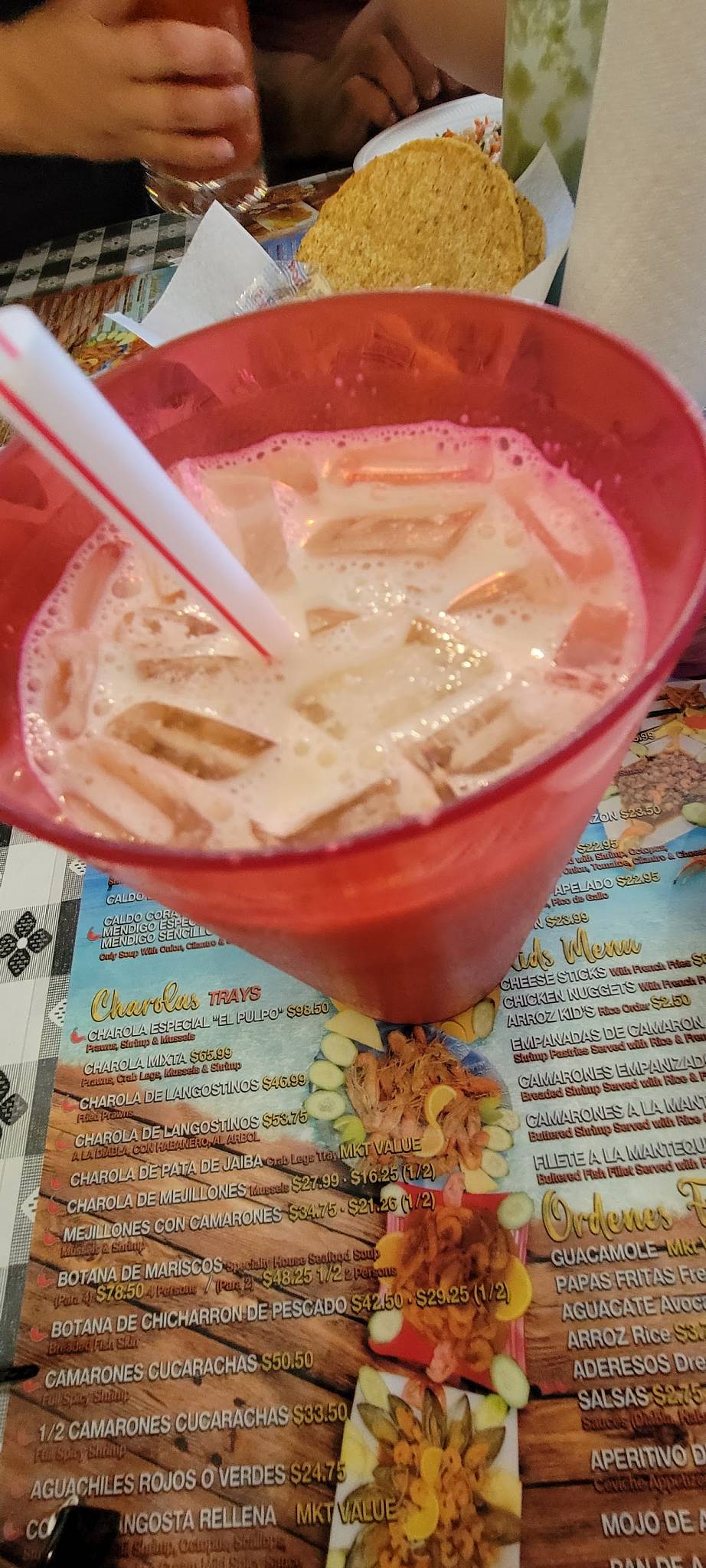 Menu at Mariscos El Pulpo restaurant, Joliet