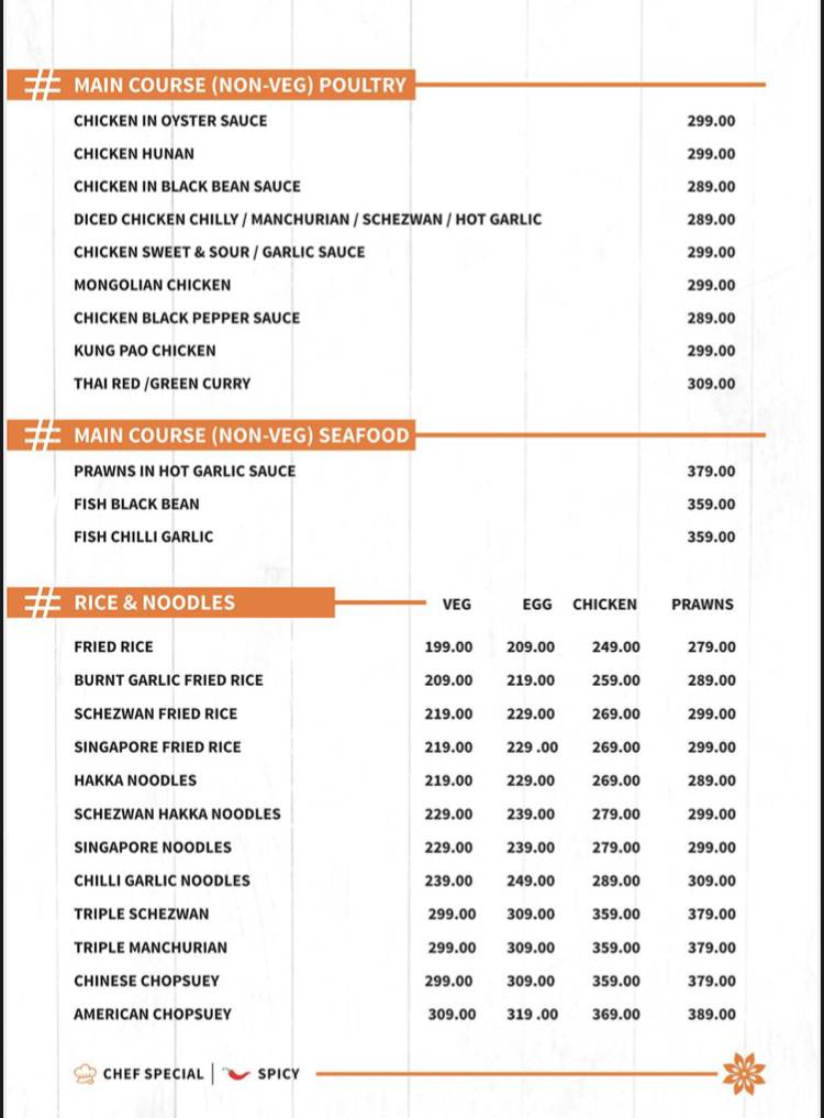 Menu at Masala Veg Non-Veg Restaurant, Pune
