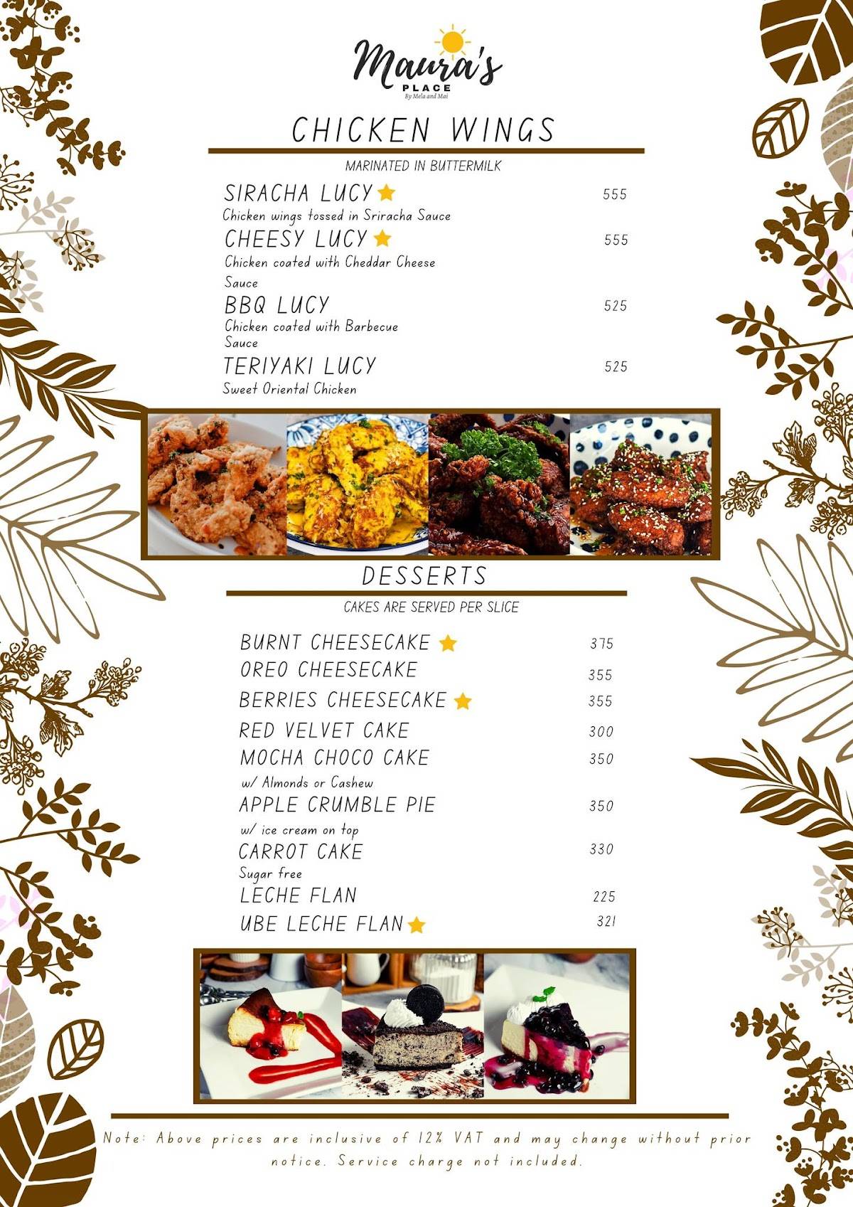 Menu at Maura's Place by Mela and Mai restaurant, Antipolo