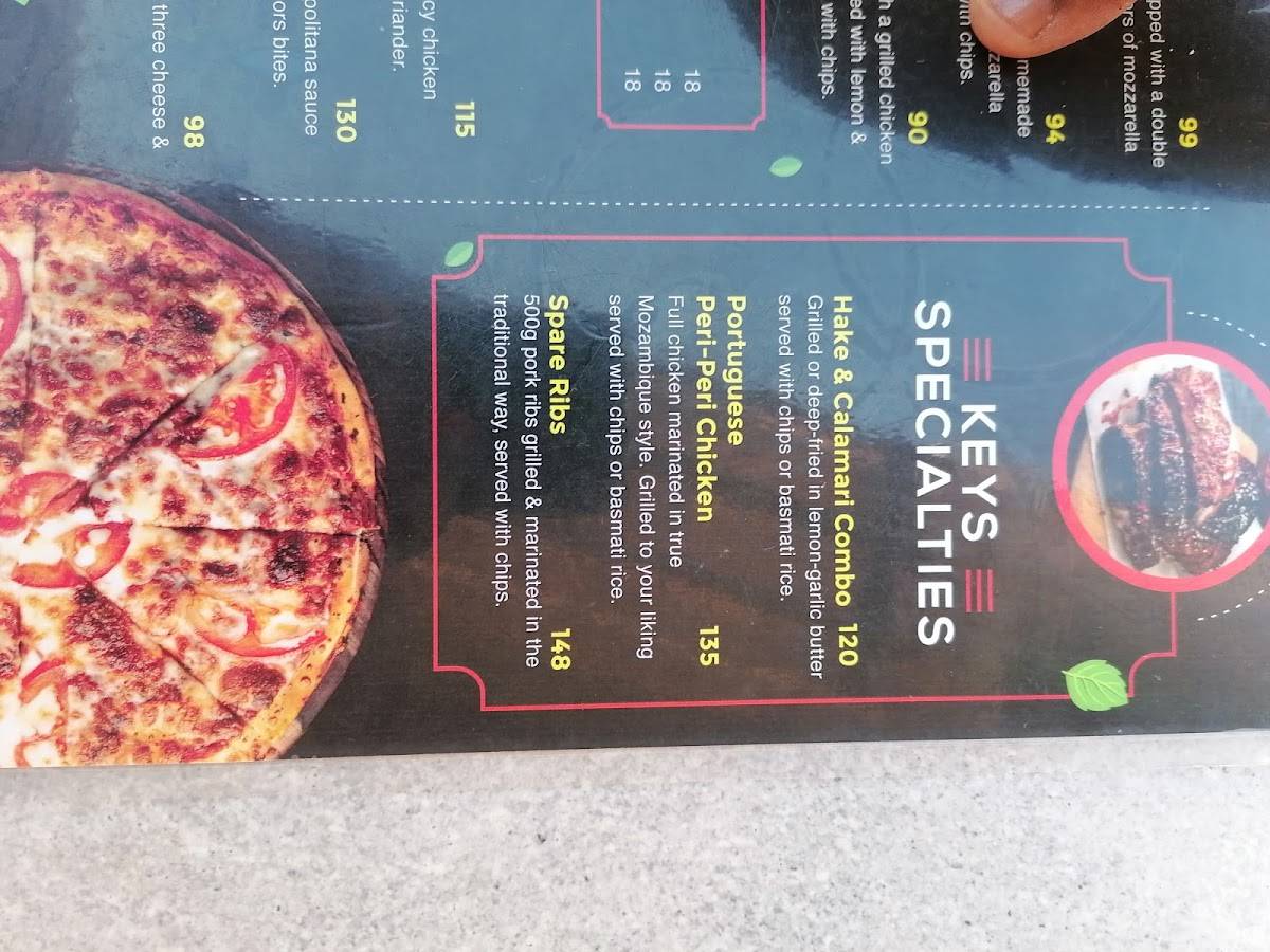 Menu at Mojo’s on Davenport restaurant, Durban