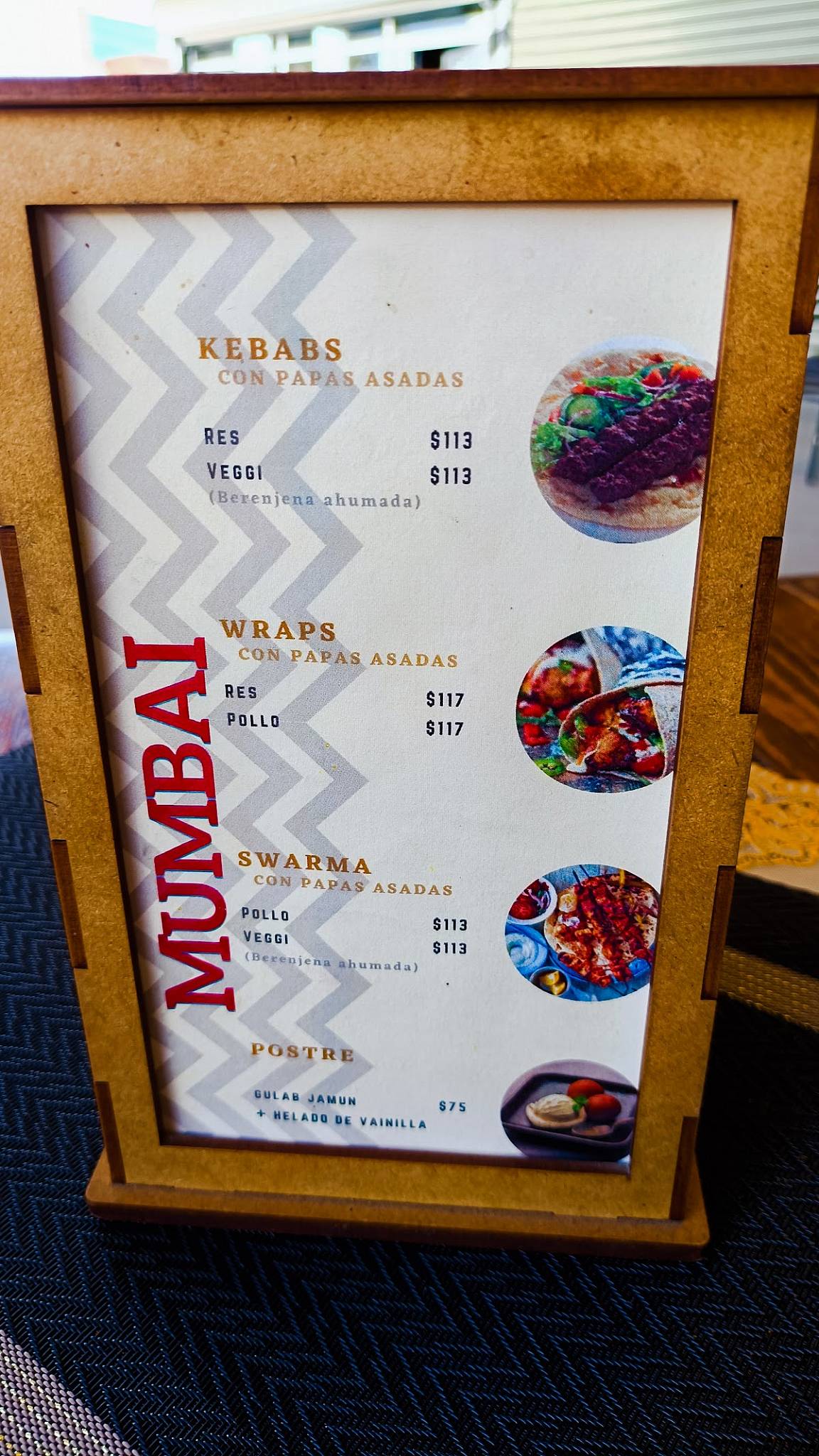 Menu at Mumbai Indian FOOD restaurant, Aguascalientes