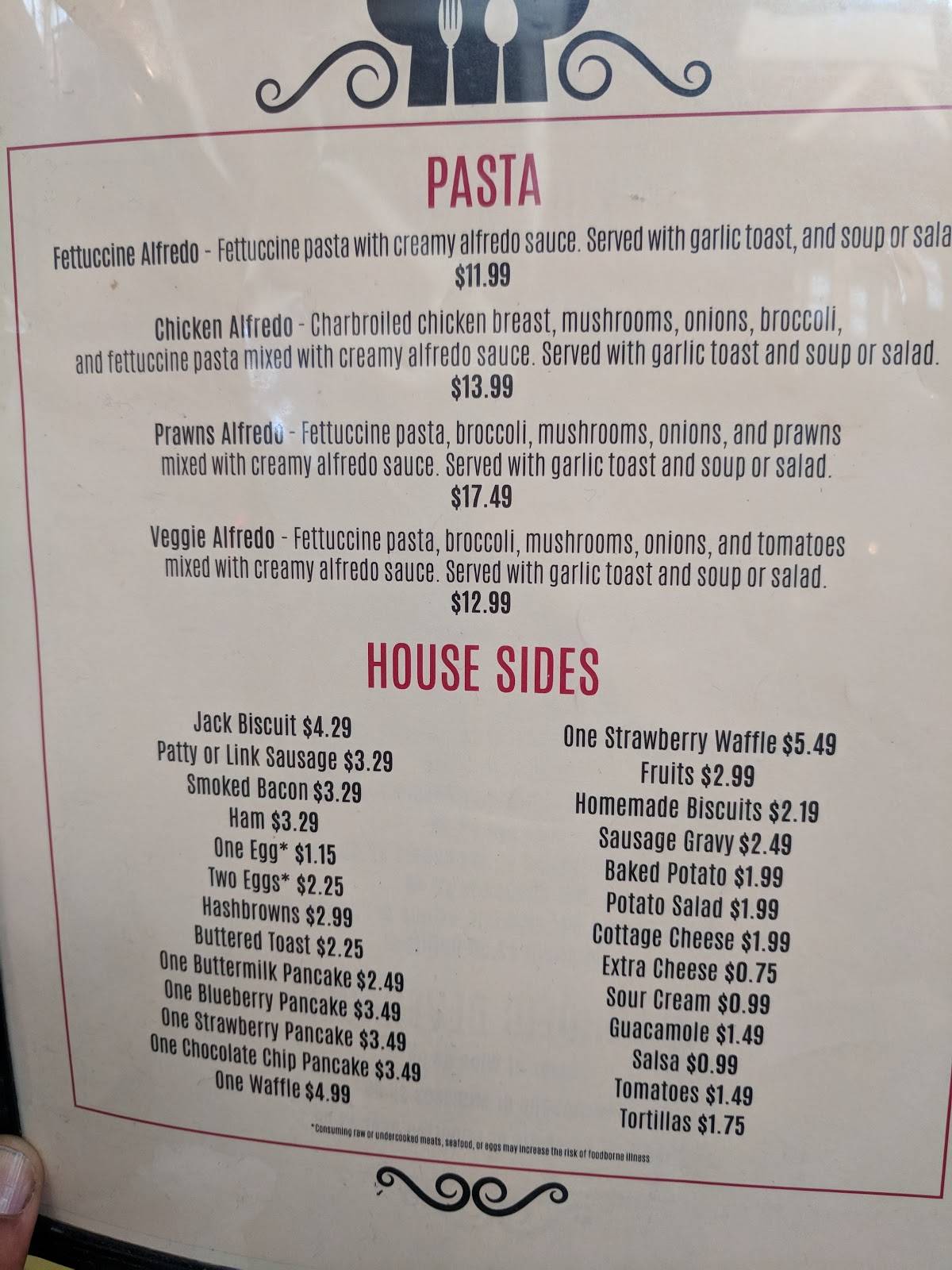 Menu at Noe Jose Cafe Family Restaurant, Oak Harbor