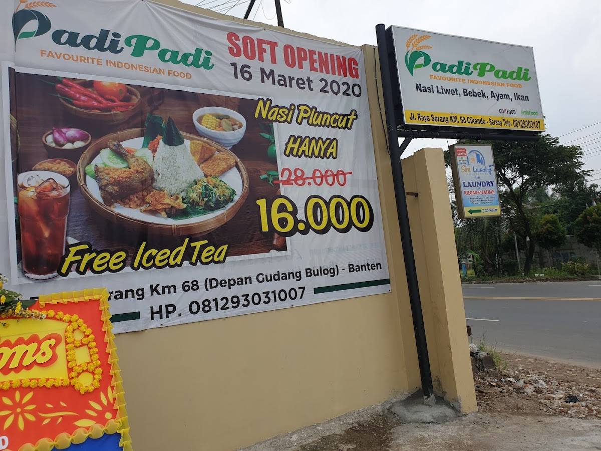 Menu at Padi Padi Restoran restaurant, Indonesia
