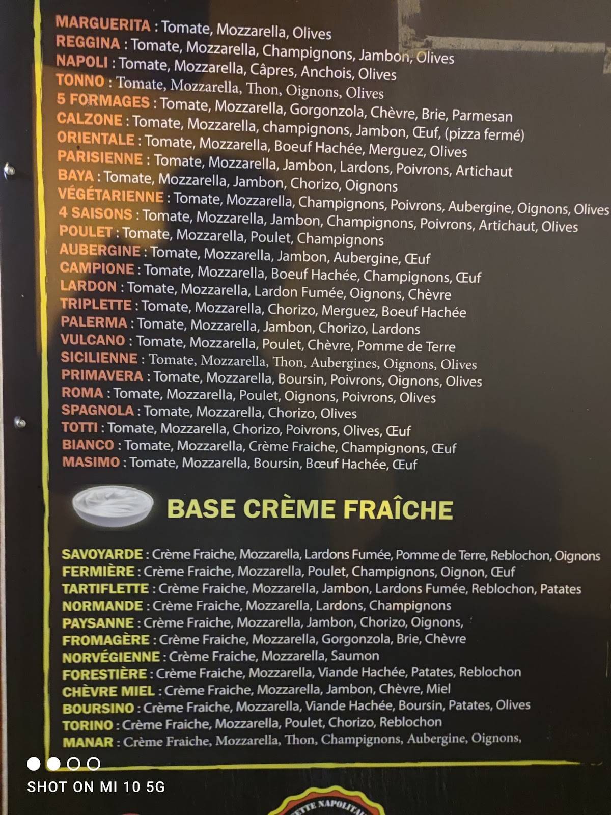 Menu au Pizza 2000 Pizzeria Livraison à Domicile Dammartin en Goele ...