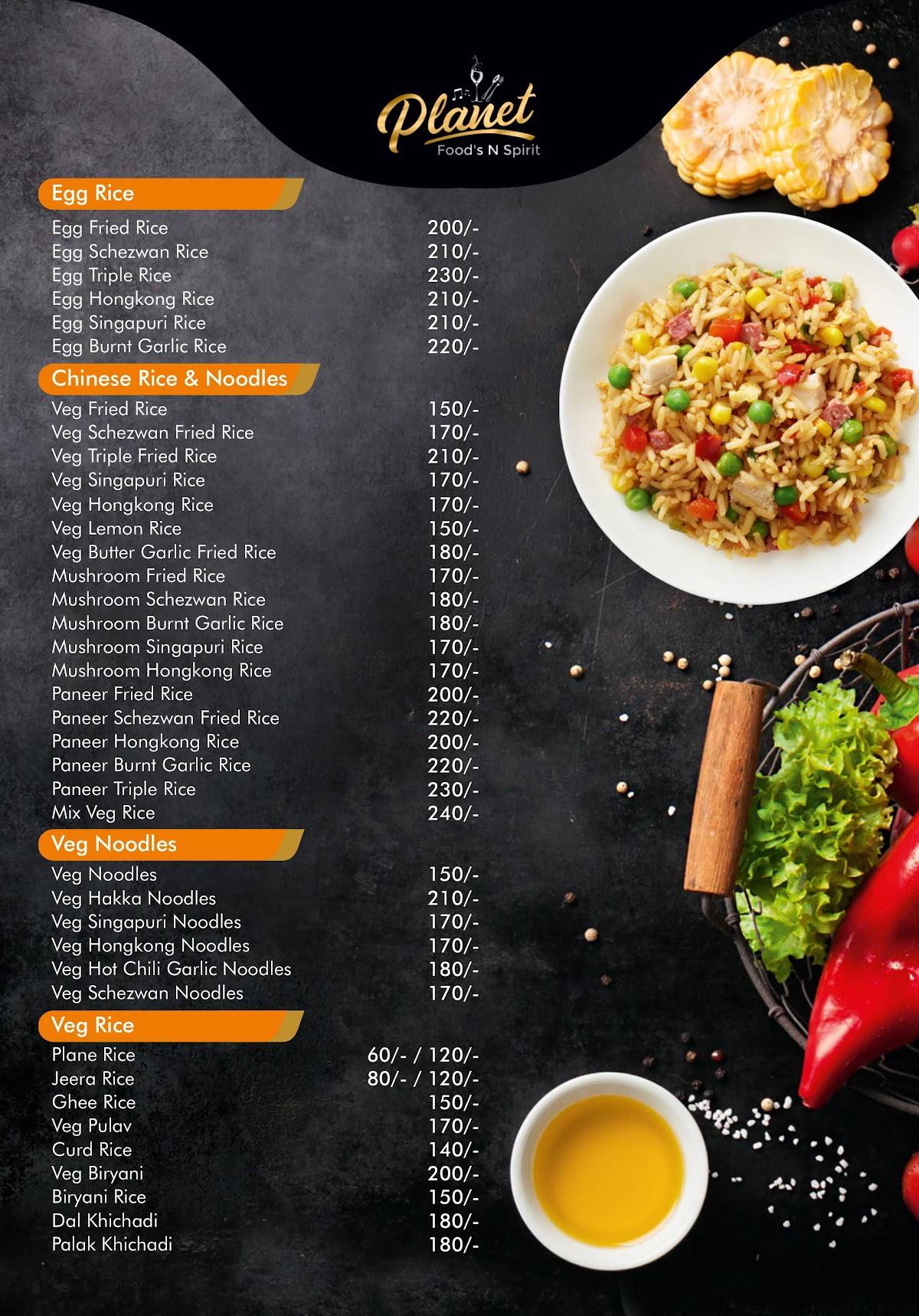 Menu at Planet Family Resto, Sangli