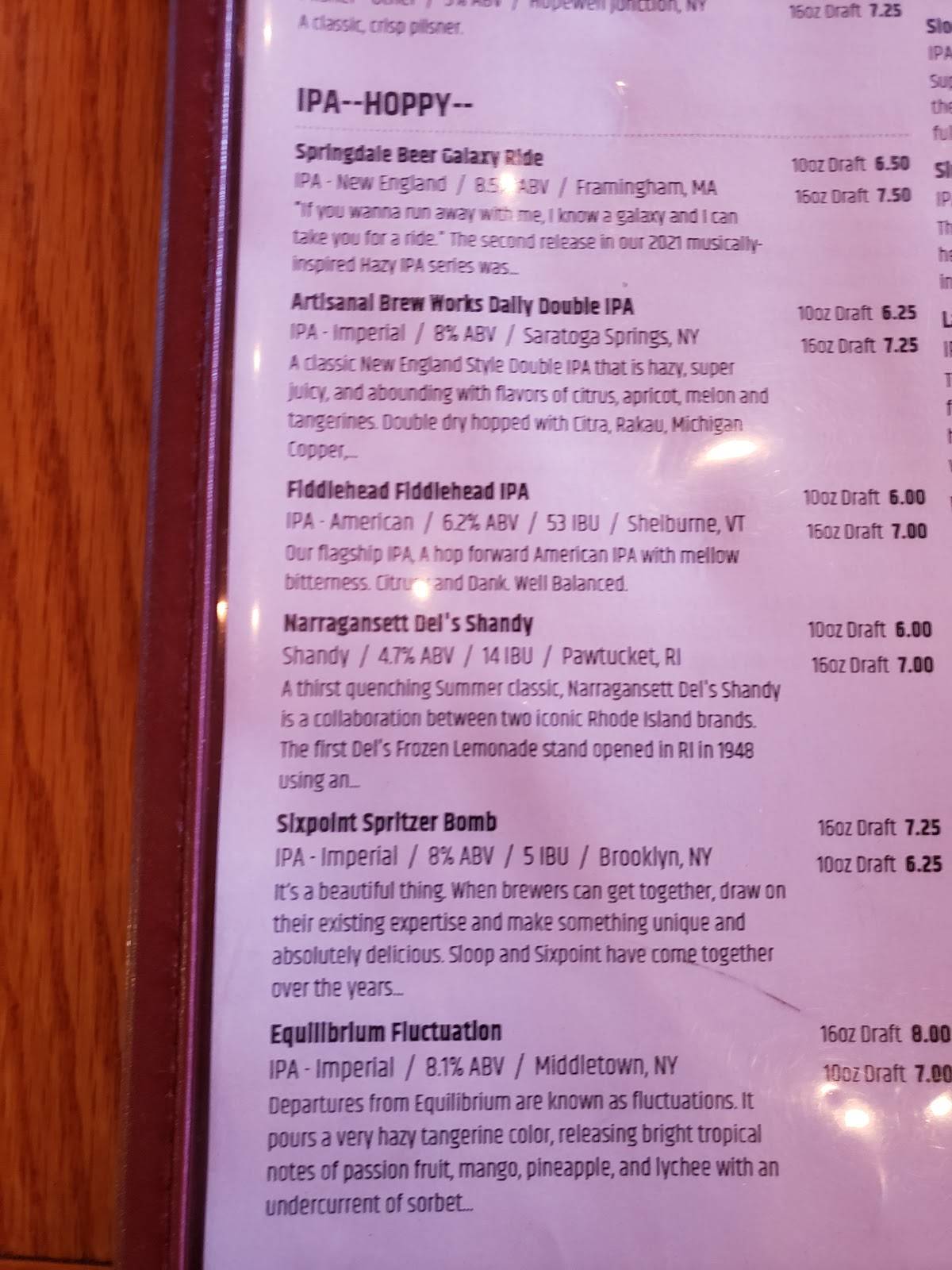 Menu at Raindancer Restaurant, Amsterdam, NY-30