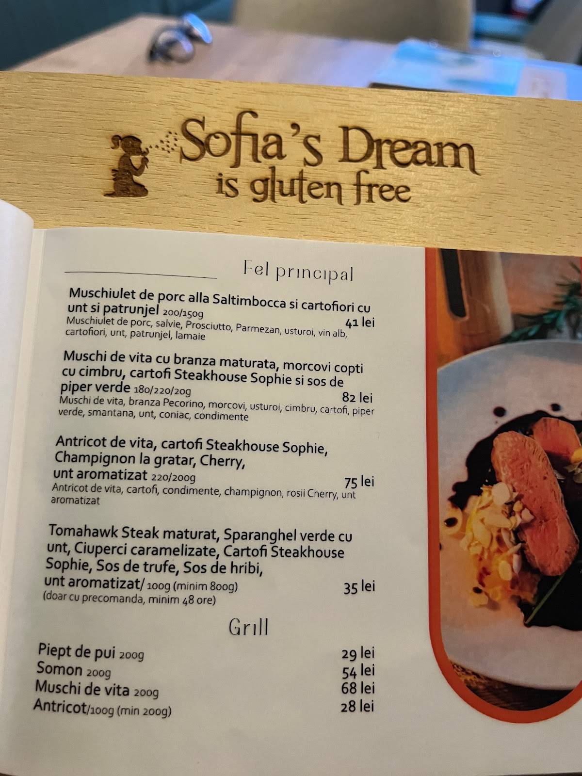 Menu at Restaurant Sofia, Alba Iulia