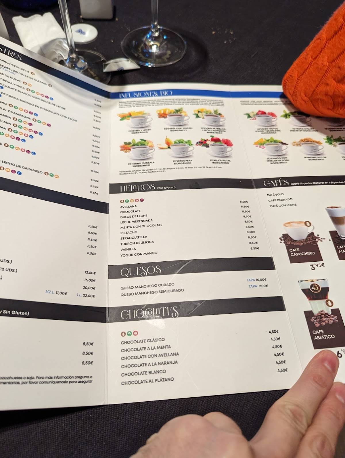 Carta de Restaurante Sala, Guadarrama, Carretera los Molinos Nº 2