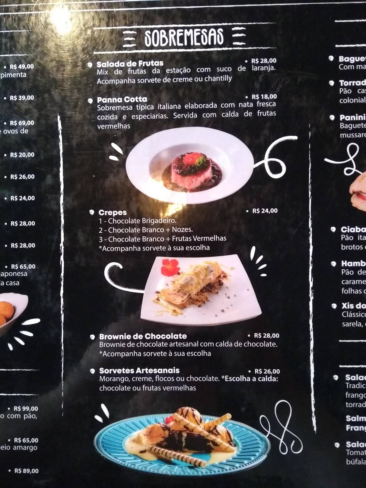 Menu em Black Lake Restobar, Gramado