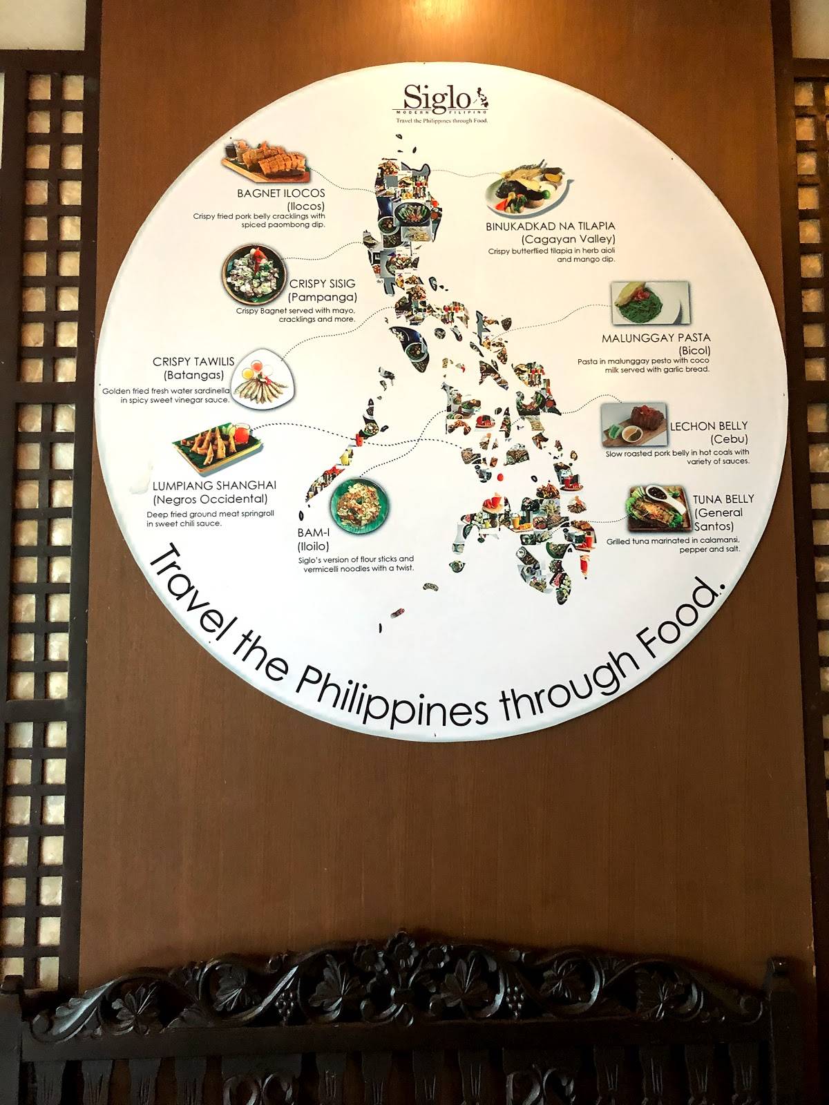 Menu at SIGLO MODERN FILIPINO restaurant, Tagaytay, Tagaytay - Calamba Rd