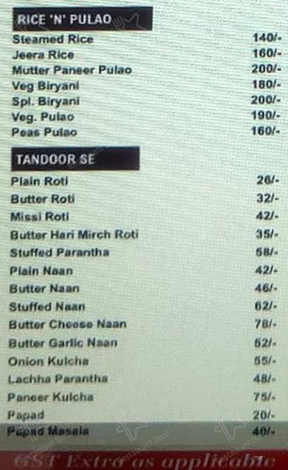 Menu at Samrat Sweets & Fast Food, Meerut