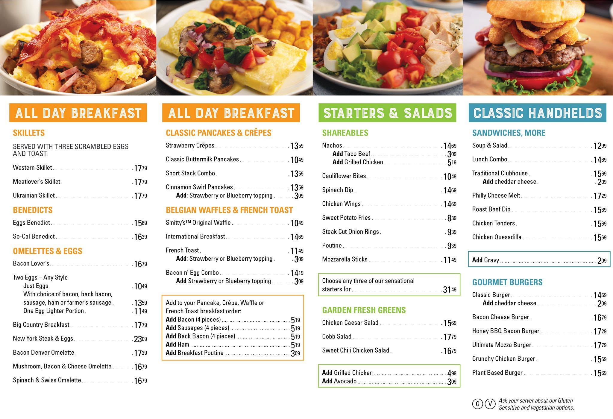 Menu at Smitty's Restaurant & Lounge - Selkirk, Selkirk