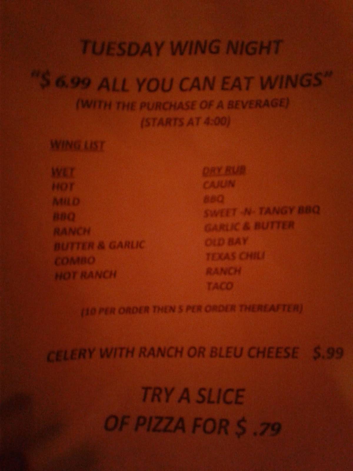 Menu at St Charles Cafe, Clearfield