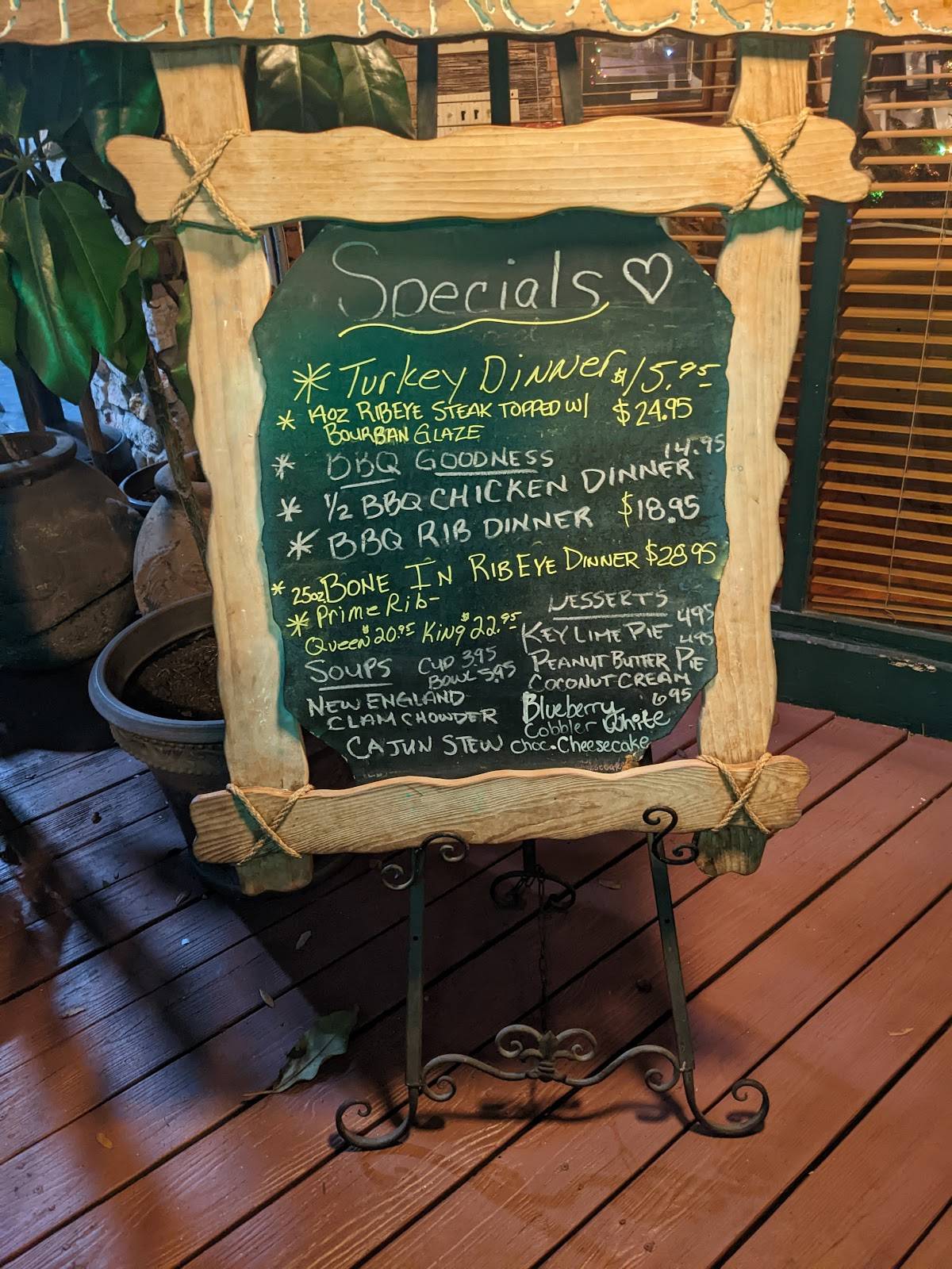 Menu at Stumpknockers Restaurants, Inverness