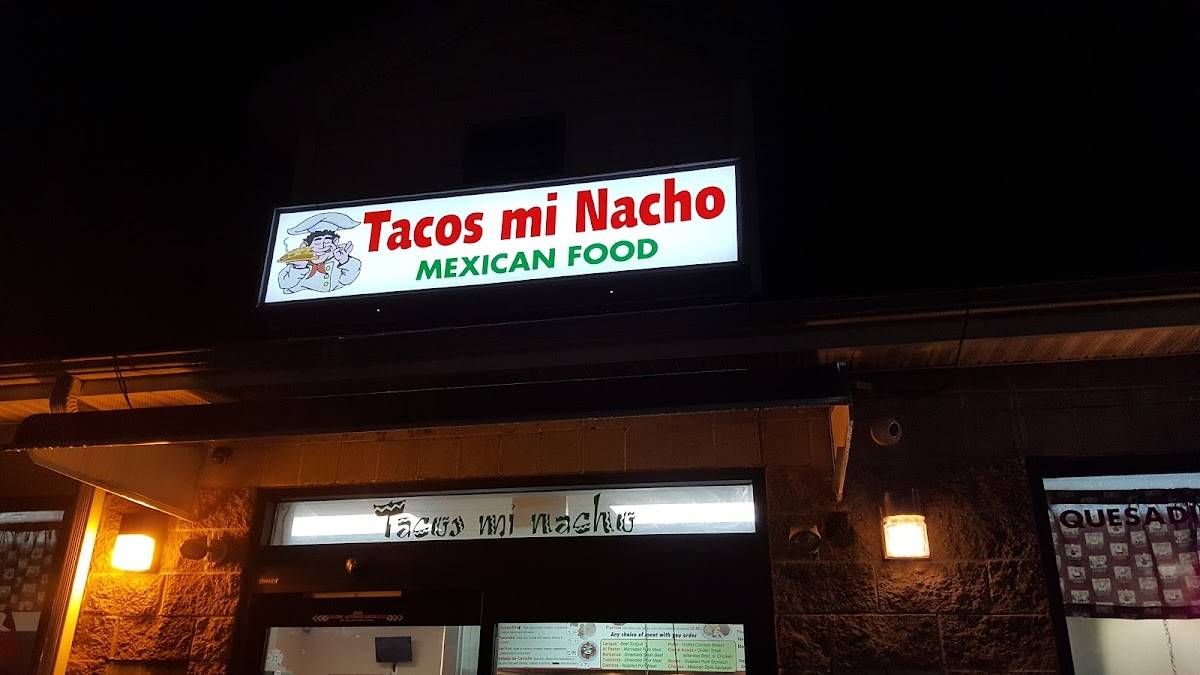 Menu at Tacos Mi Nacho restaurant, Meriden