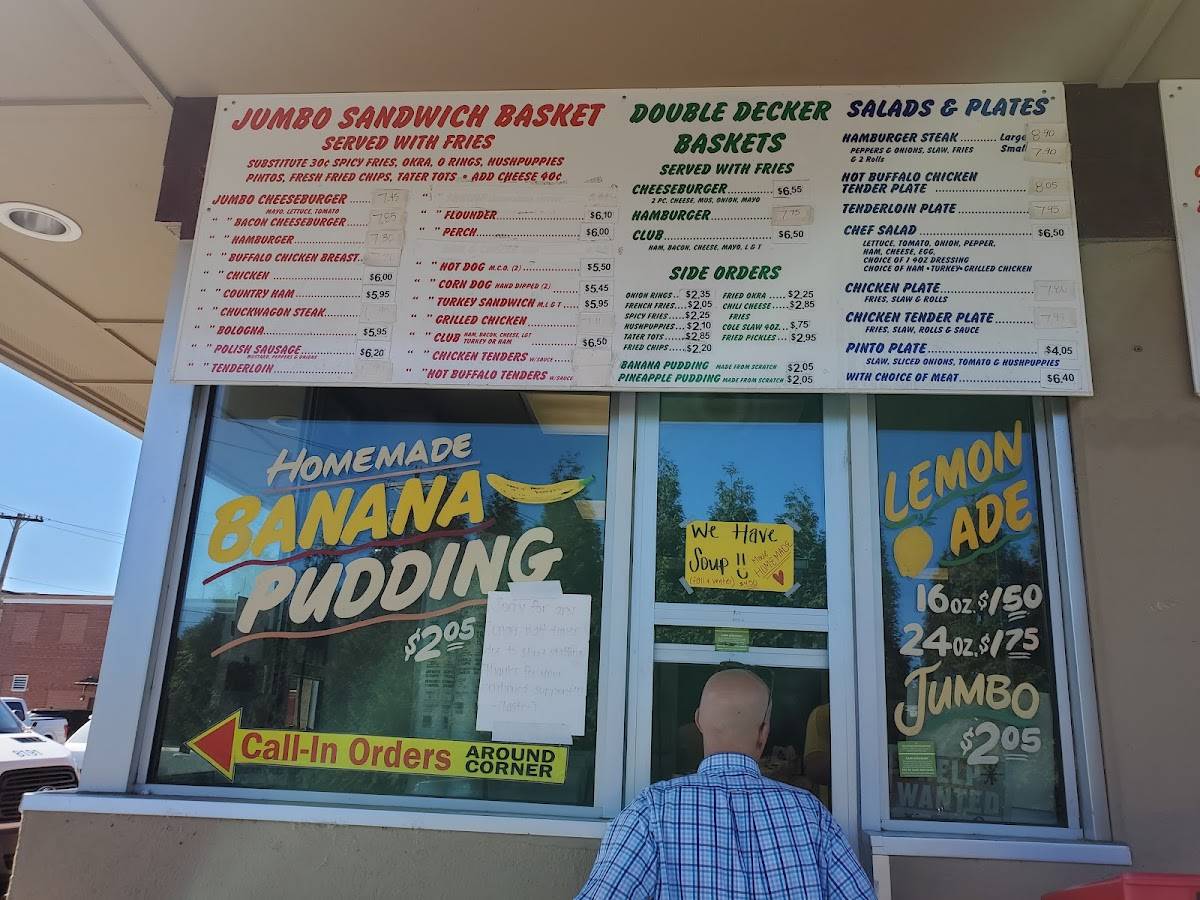 Menu at Taste-T-Drive-In restaurant, Shelby