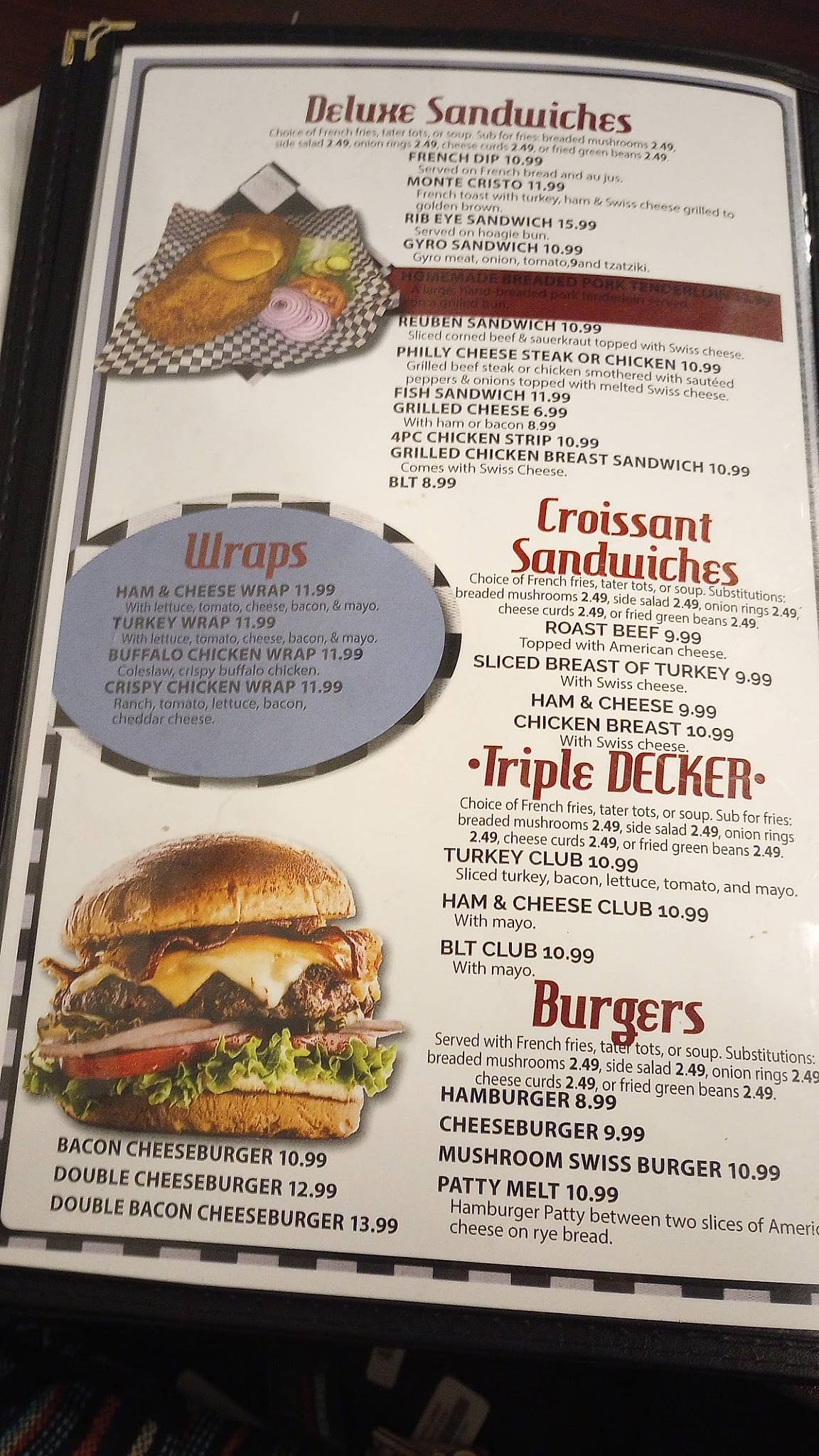 Menu at The 87 Diner restaurant, Boonville