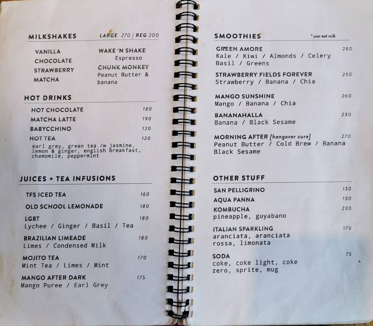 Menu at The Fat Seed Cafe + Roastery, Taguig