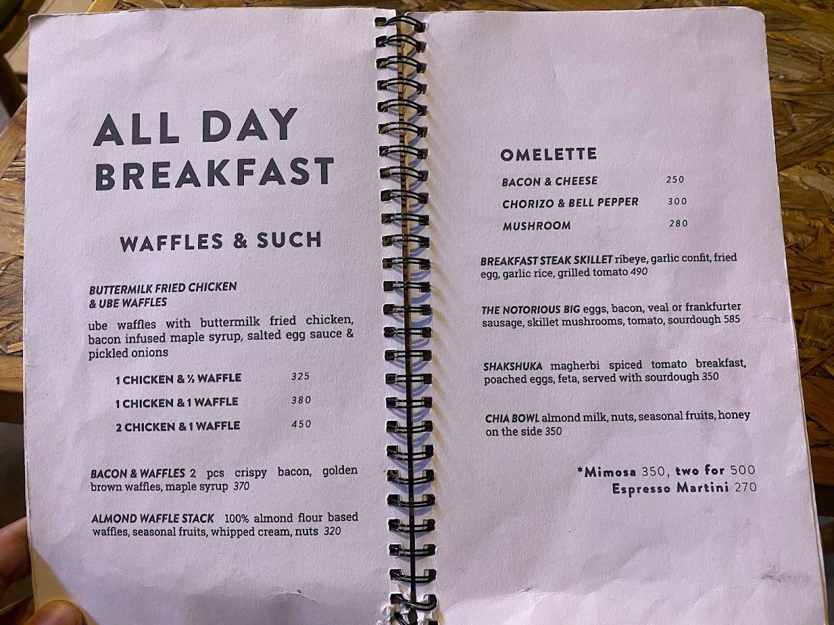 Menu at The Fat Seed Cafe + Roastery, Taguig