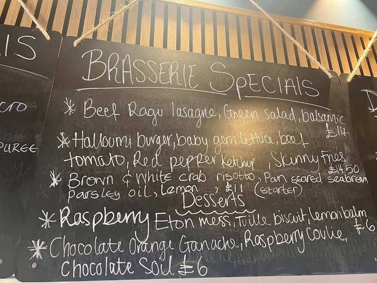 Menu at The Yorkshire Brasserie restaurant, Wakefield