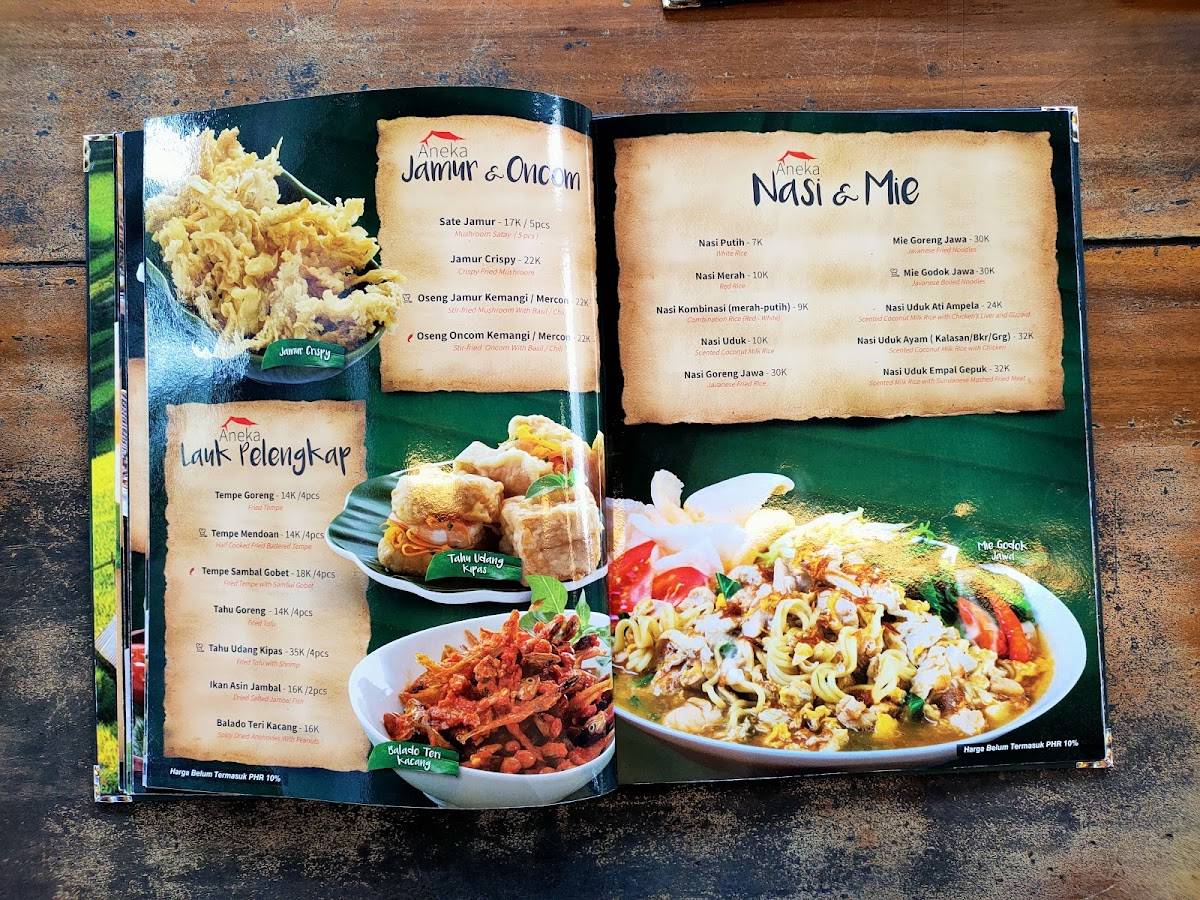 Menu at Waroeng Sunda Restaurant Talaga Bestari, Indonesia, Jl. Jungle ...