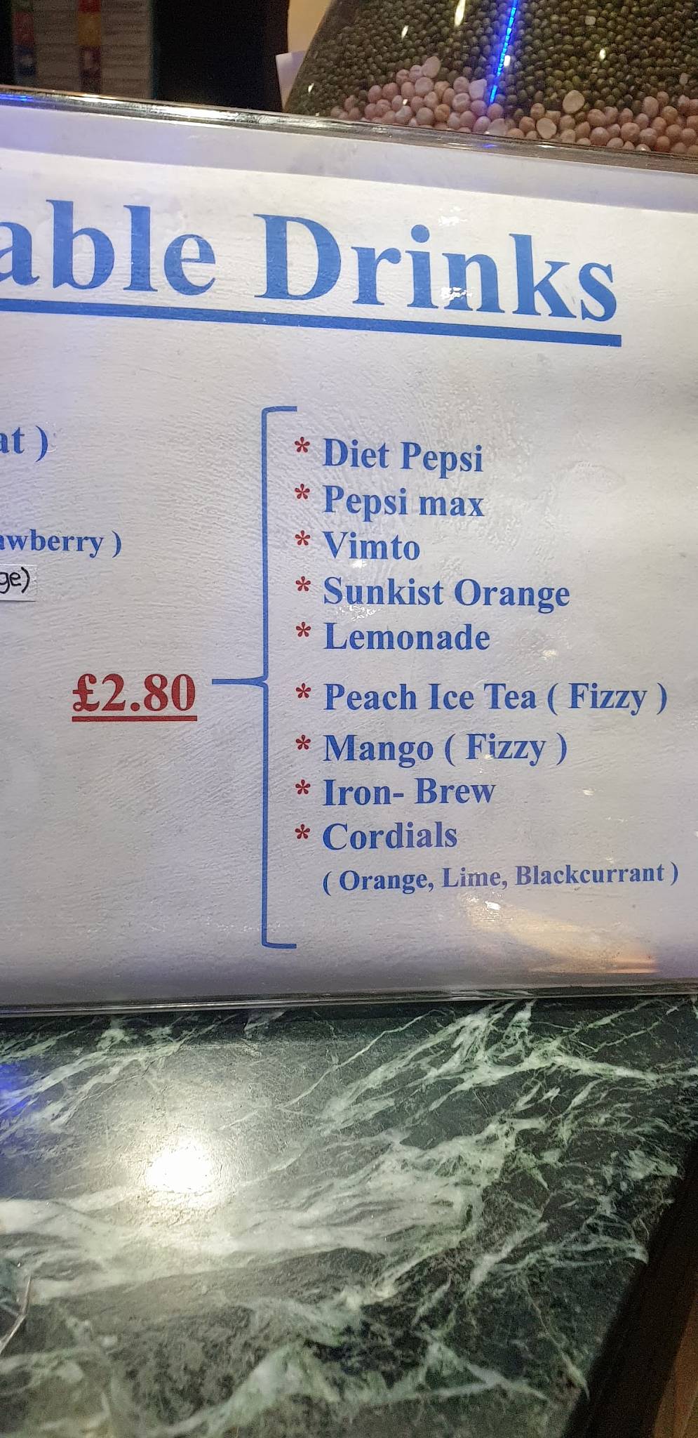 Menu at Wings International Cuisine restaurant, Hull