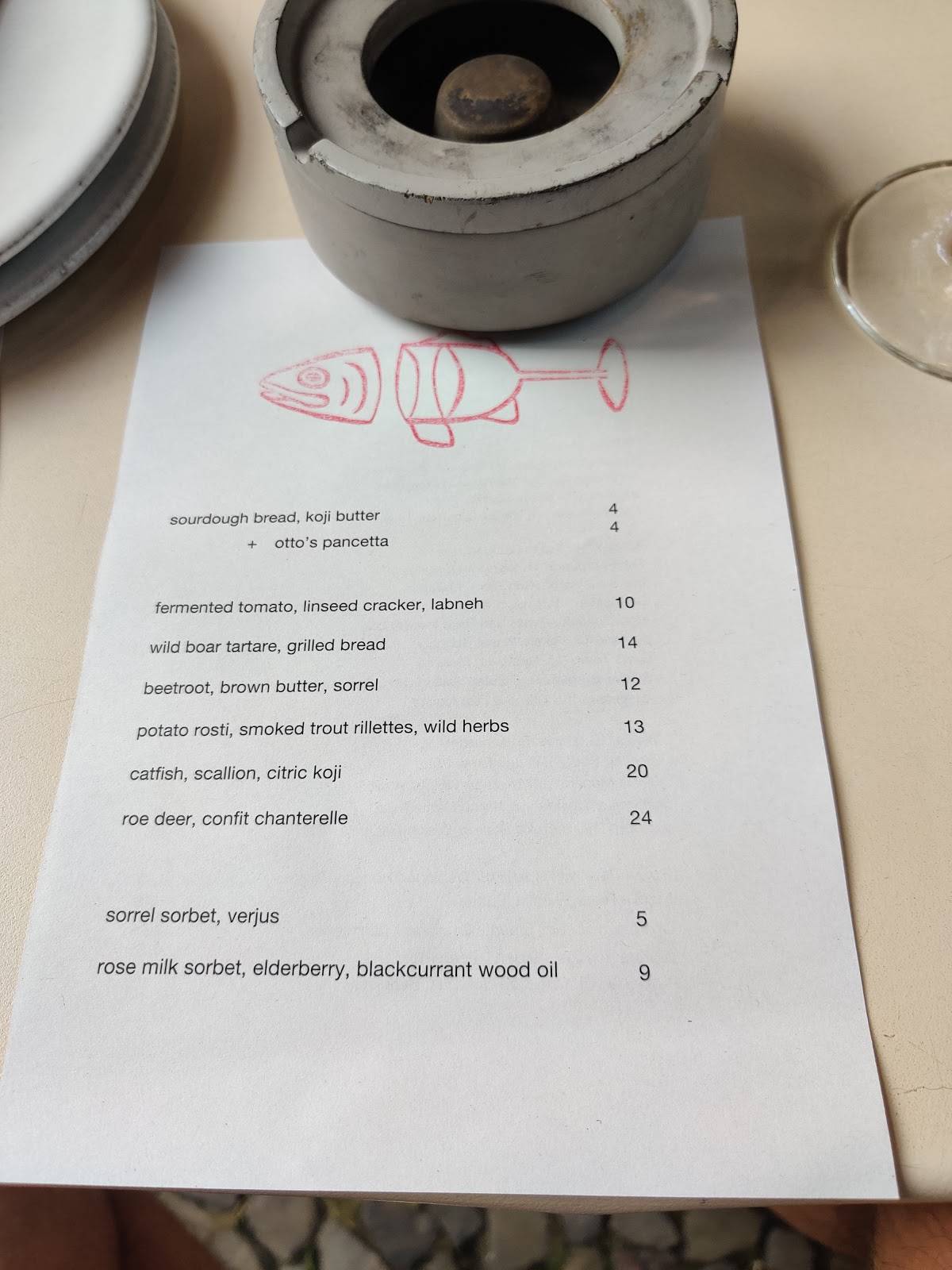 Speisekarte von otto restaurant, Berlin, Oderberger Straße 56