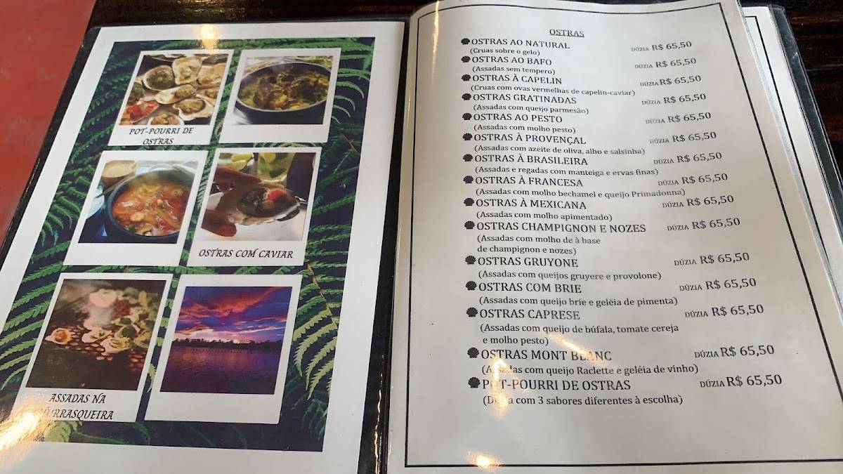 Menu em Restaurante Ostra Viva, Guaratuba