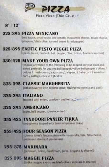 Menu at Ristretto Behind The Rods, Ahmedabad