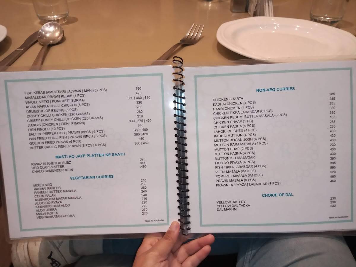 Menu at Riwaz Restaurant, Kolkata, JCCV+XCR